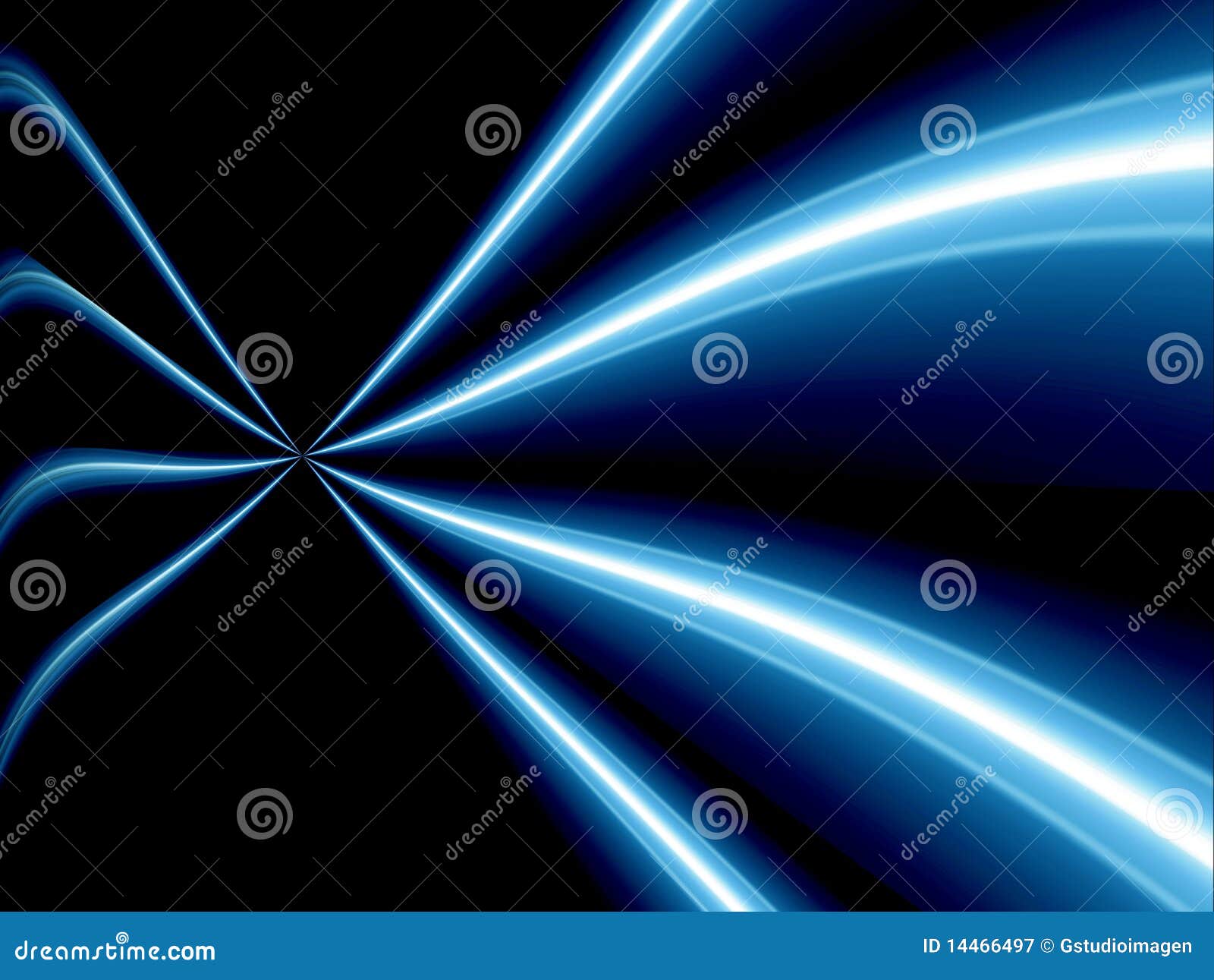 Ondas azules stock de ilustración. Ilustración de modelo - 14466497