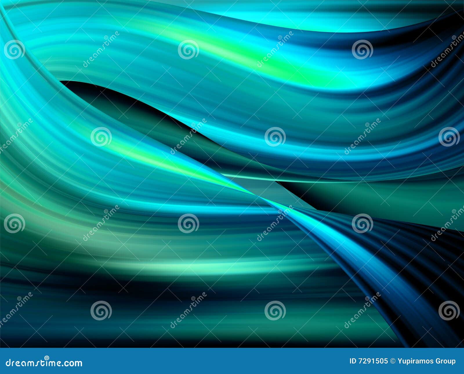 Ondas azules stock de ilustración. Ilustración de azul - 7291505