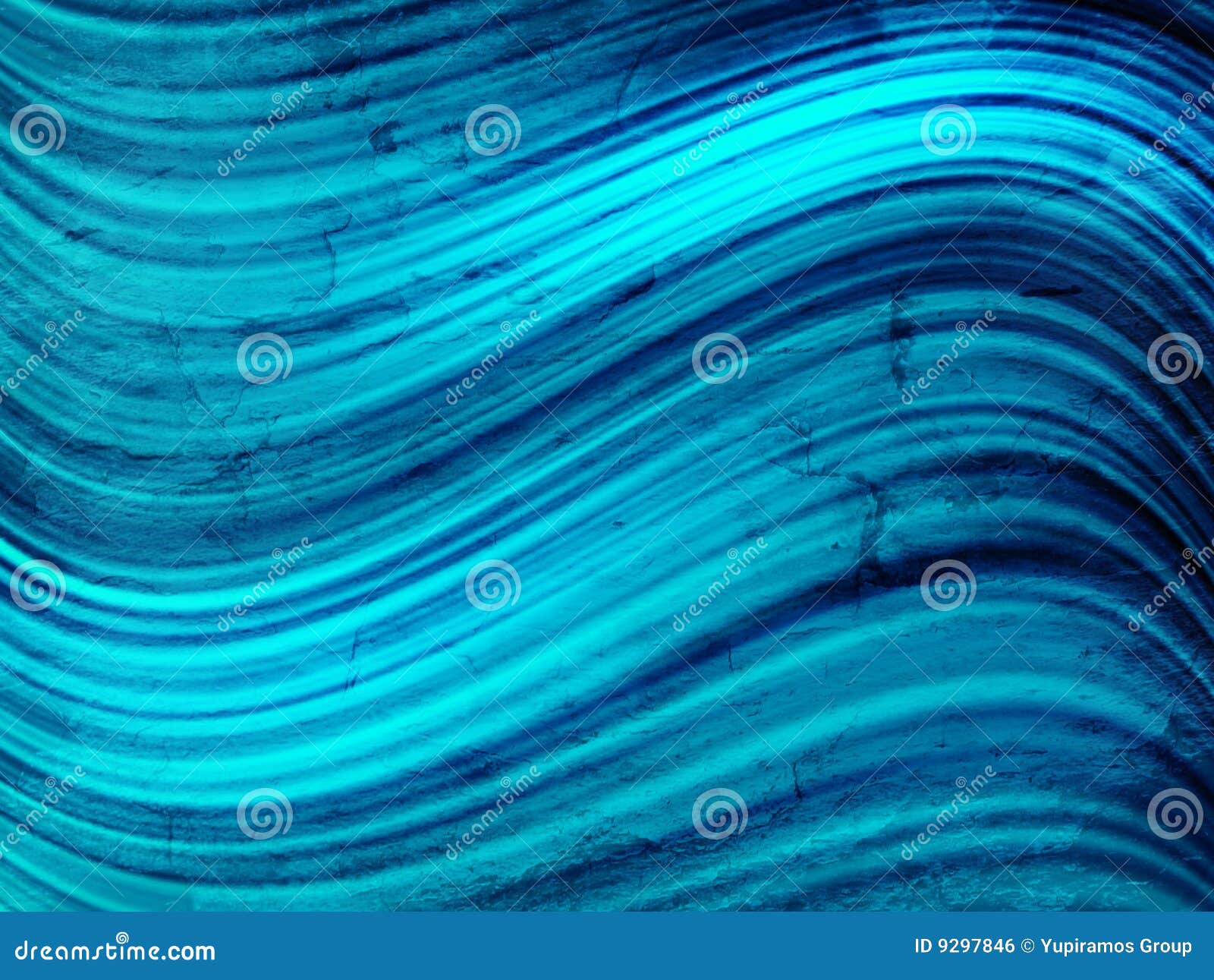 Ondas azules stock de ilustración. Ilustración de contraste - 9297846