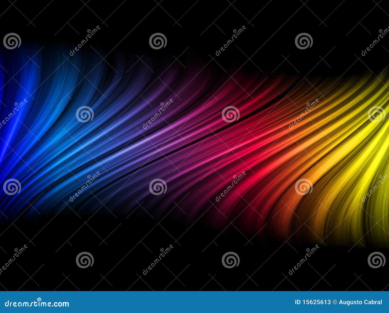 Ondas coloridas abstratas ilustração do vetor. Ilustração de pintura ...