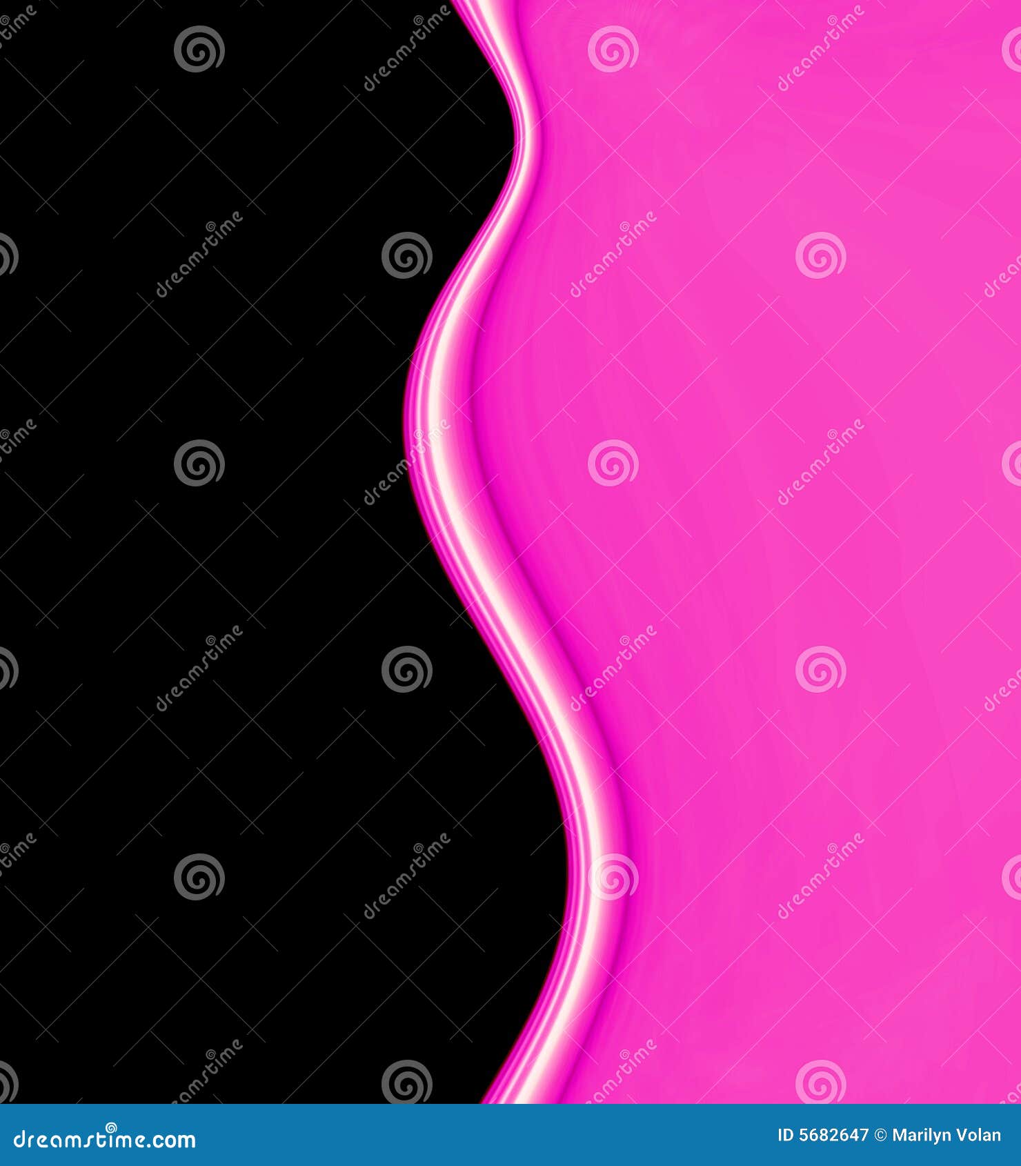 Ondas Lisas Del Color De Rosa Caliente Stock de ilustración ...