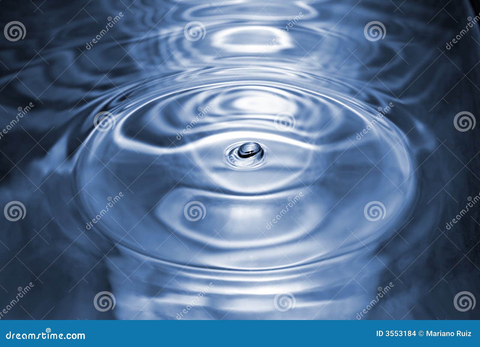 Ondes d'eau bleue photo stock. Image du beauté, perfection - 3553184