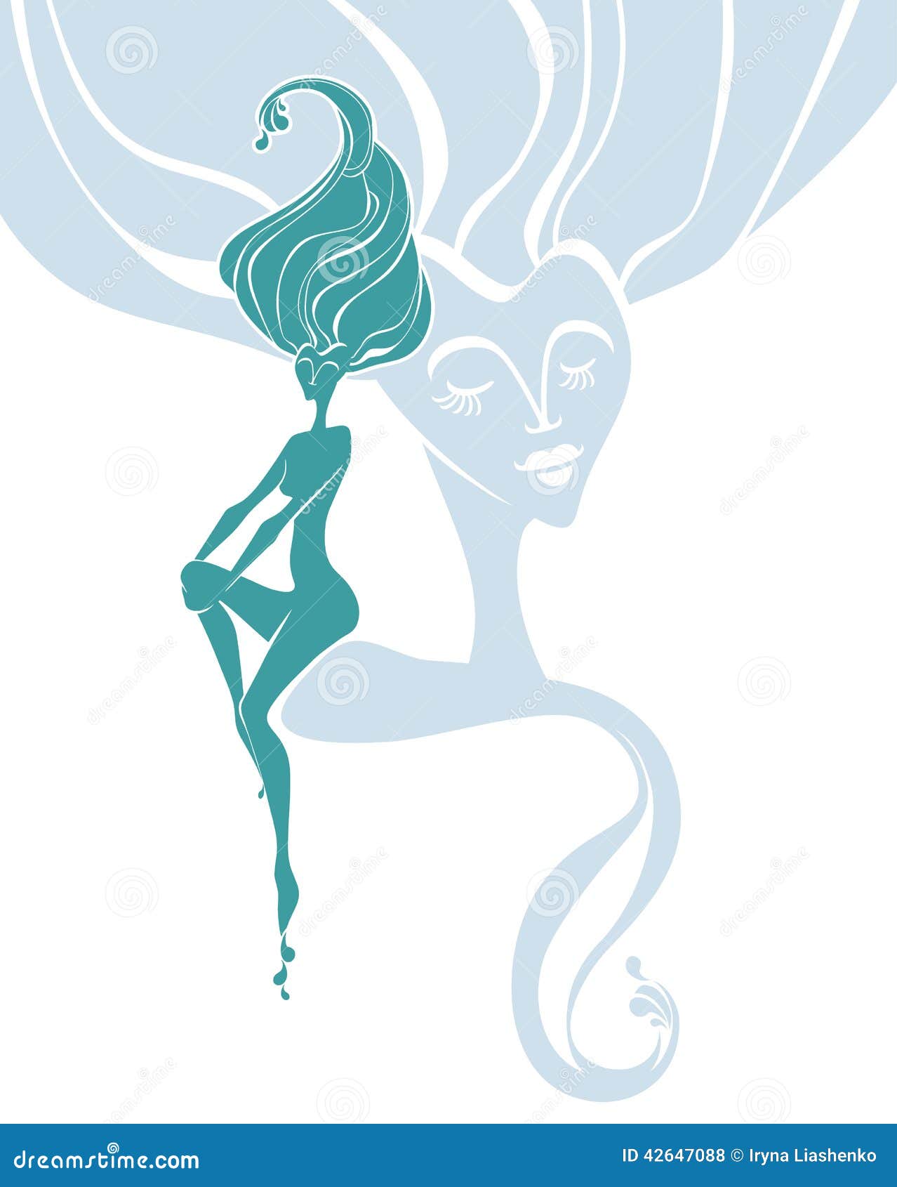 Ondine. stock illustration. Illustration of actress, inspiration - 42647088