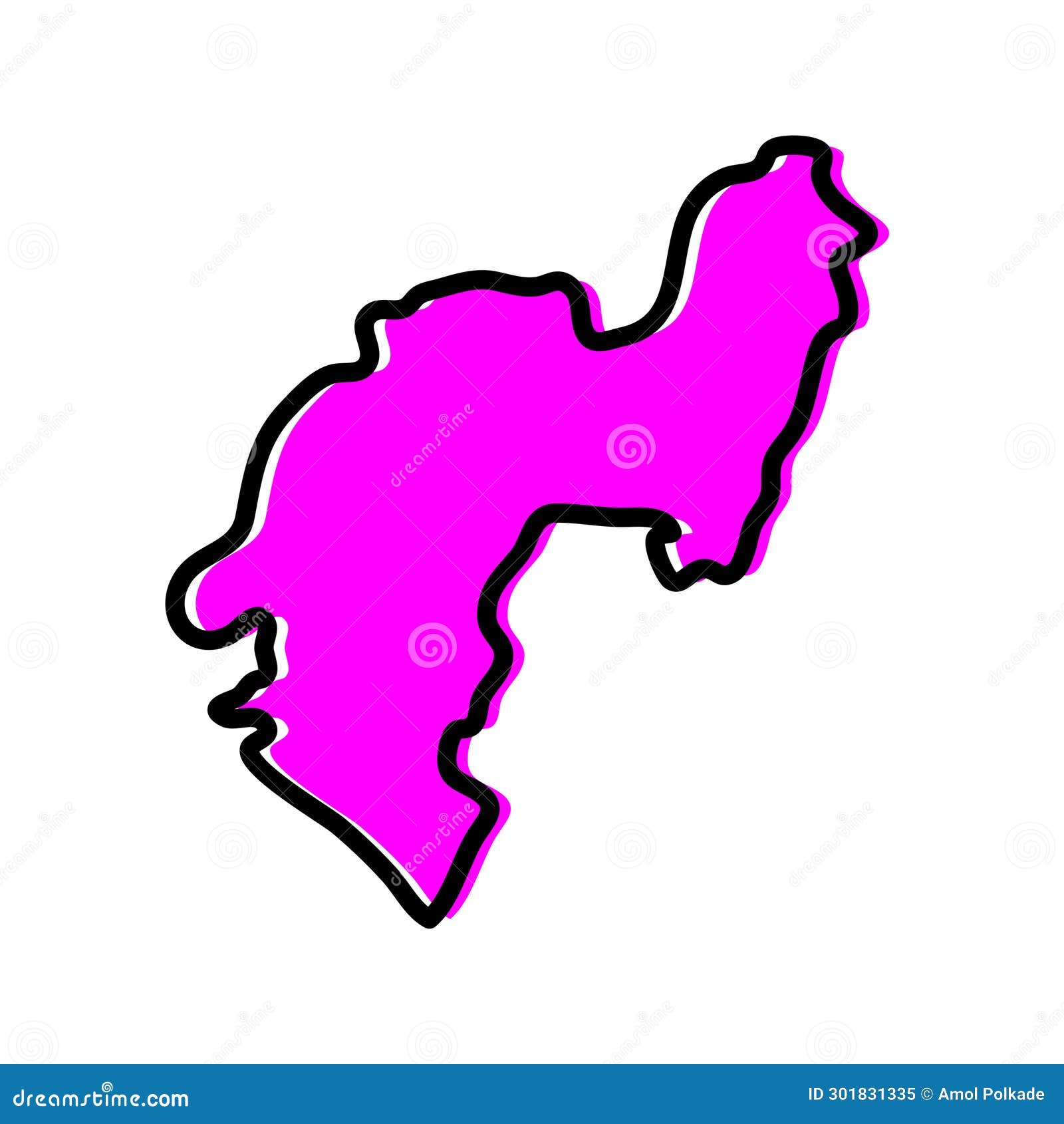 Ondo State of Nigeria Vector Map Illustration Stock Vector ...