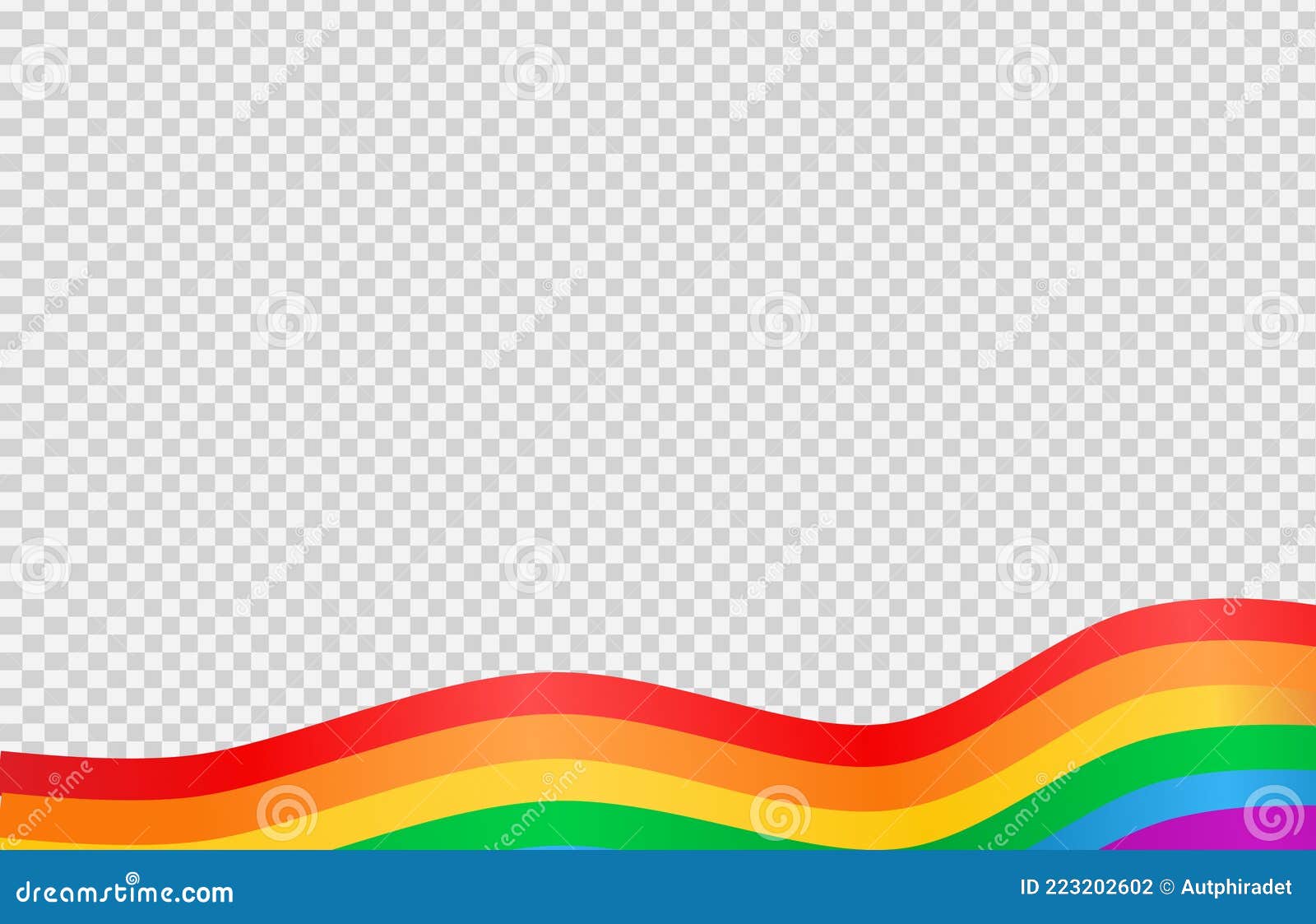 Ondulación De La Bandera Lgbt Arco Iris Aislada En Png O Símbolo De