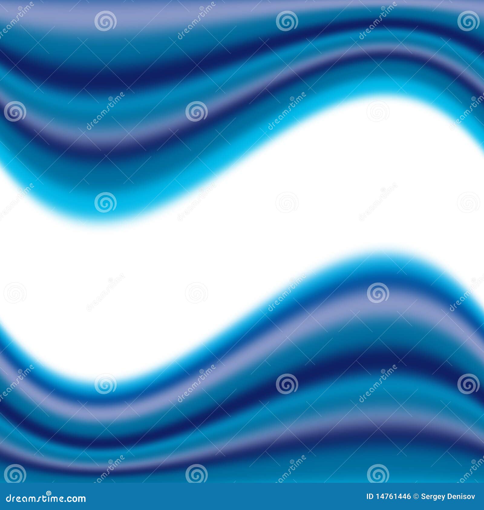 Ondulado Azul E Difuso Brilhante Ilustração Stock - Ilustração de ...