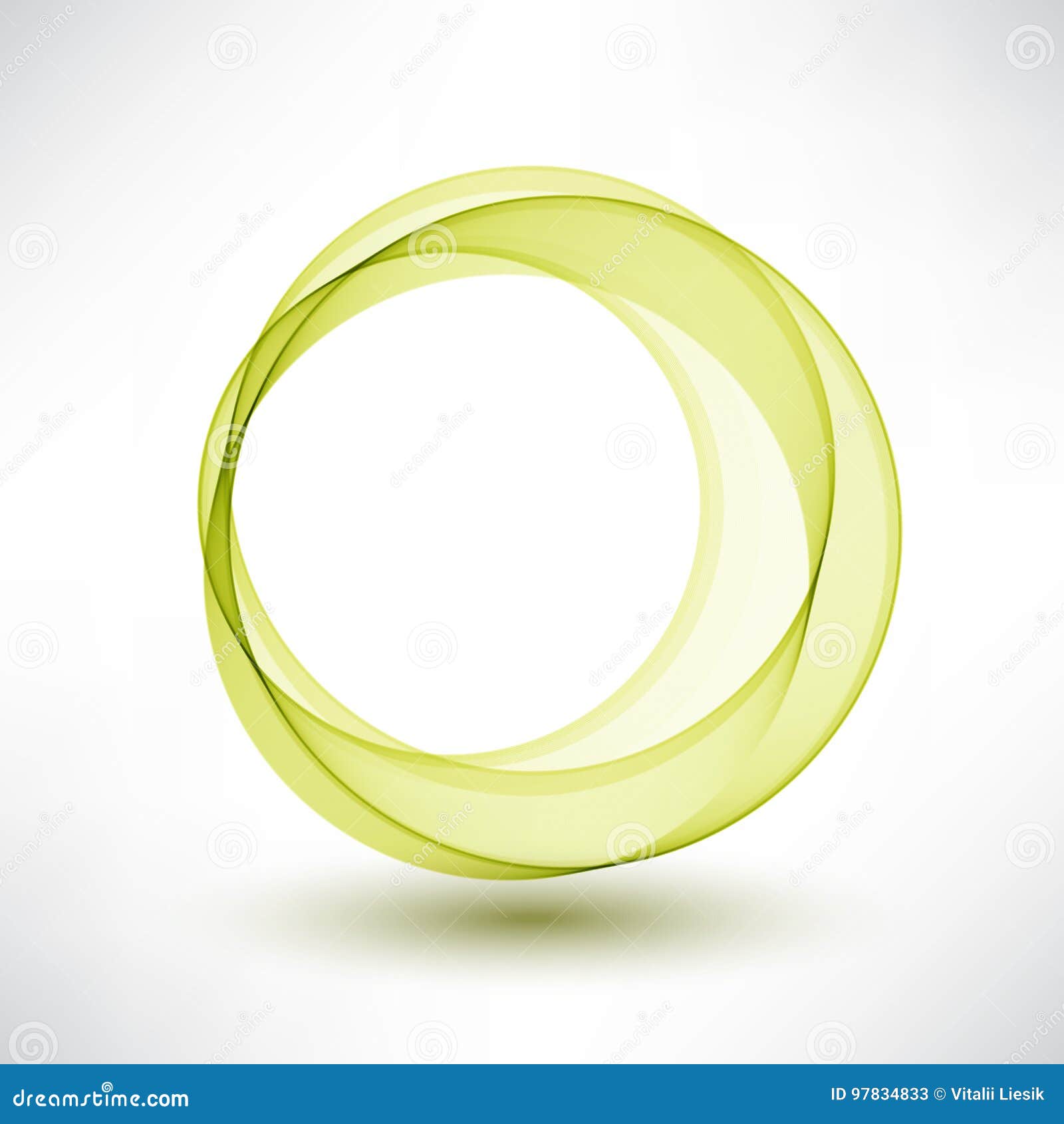 Ondulado Verde Redondo Do Fundo Abstrato Do Vetor Ilustração do Vetor ...