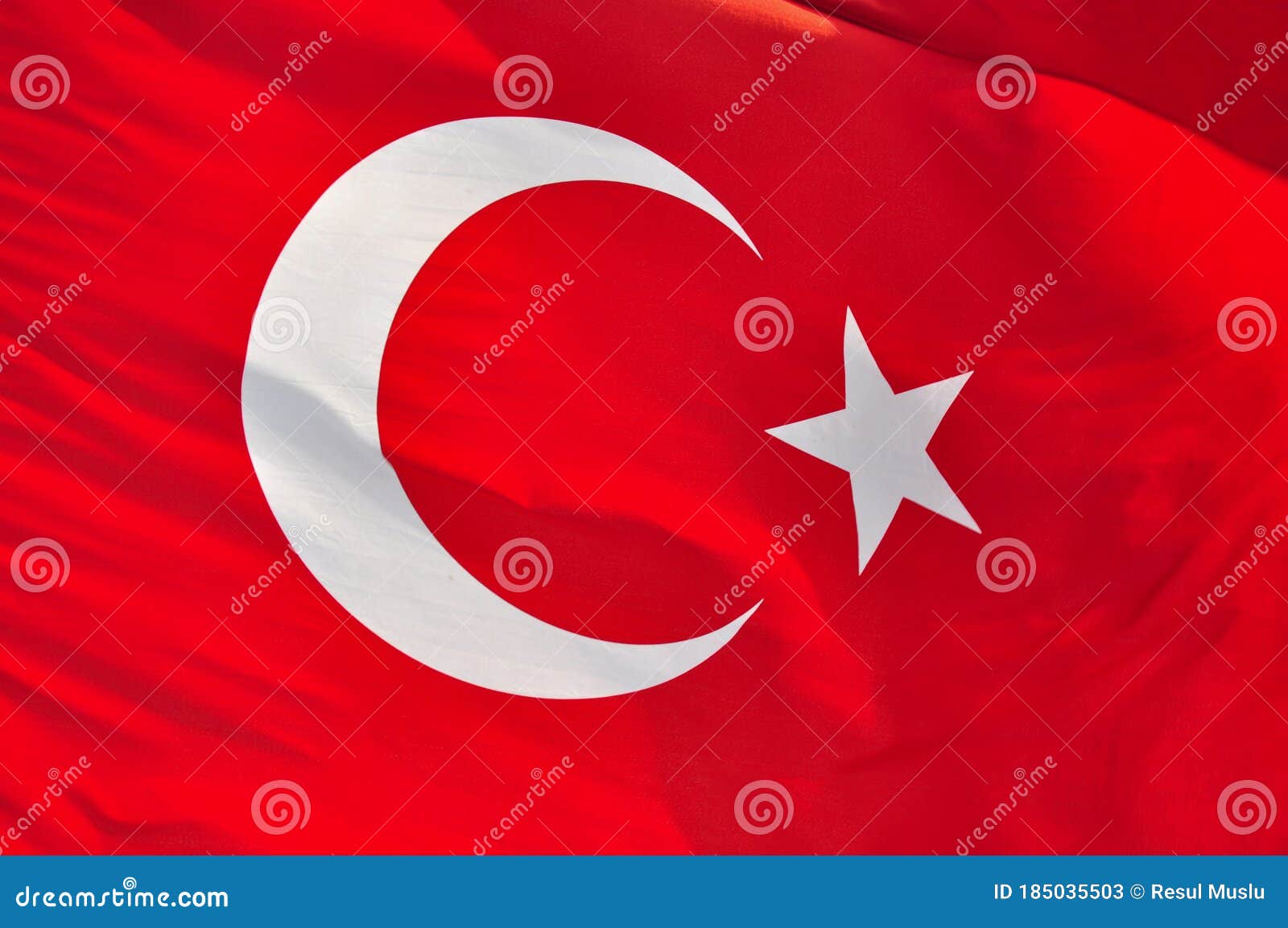 Ondulation Turque De Drapeau National Image stock - Image du liberté ...