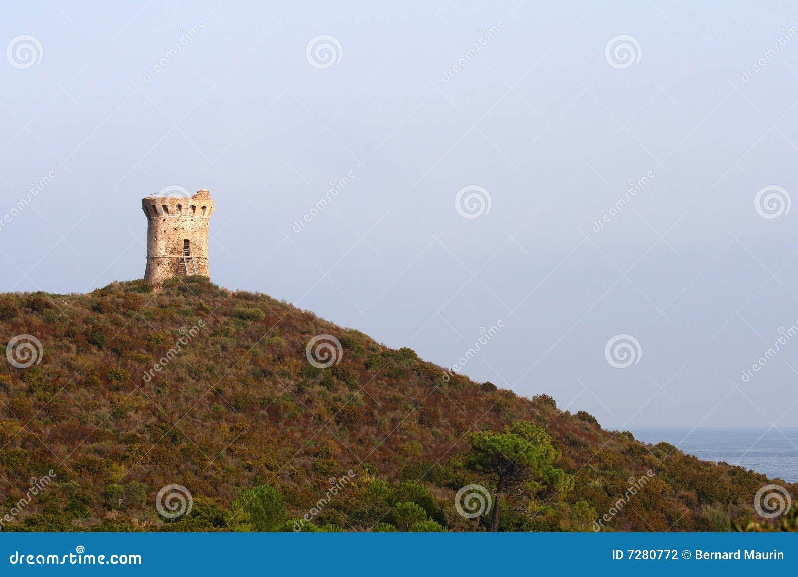 One of 93 Watchtower in Corsica Stock Photo - Image of mediterrannean ...