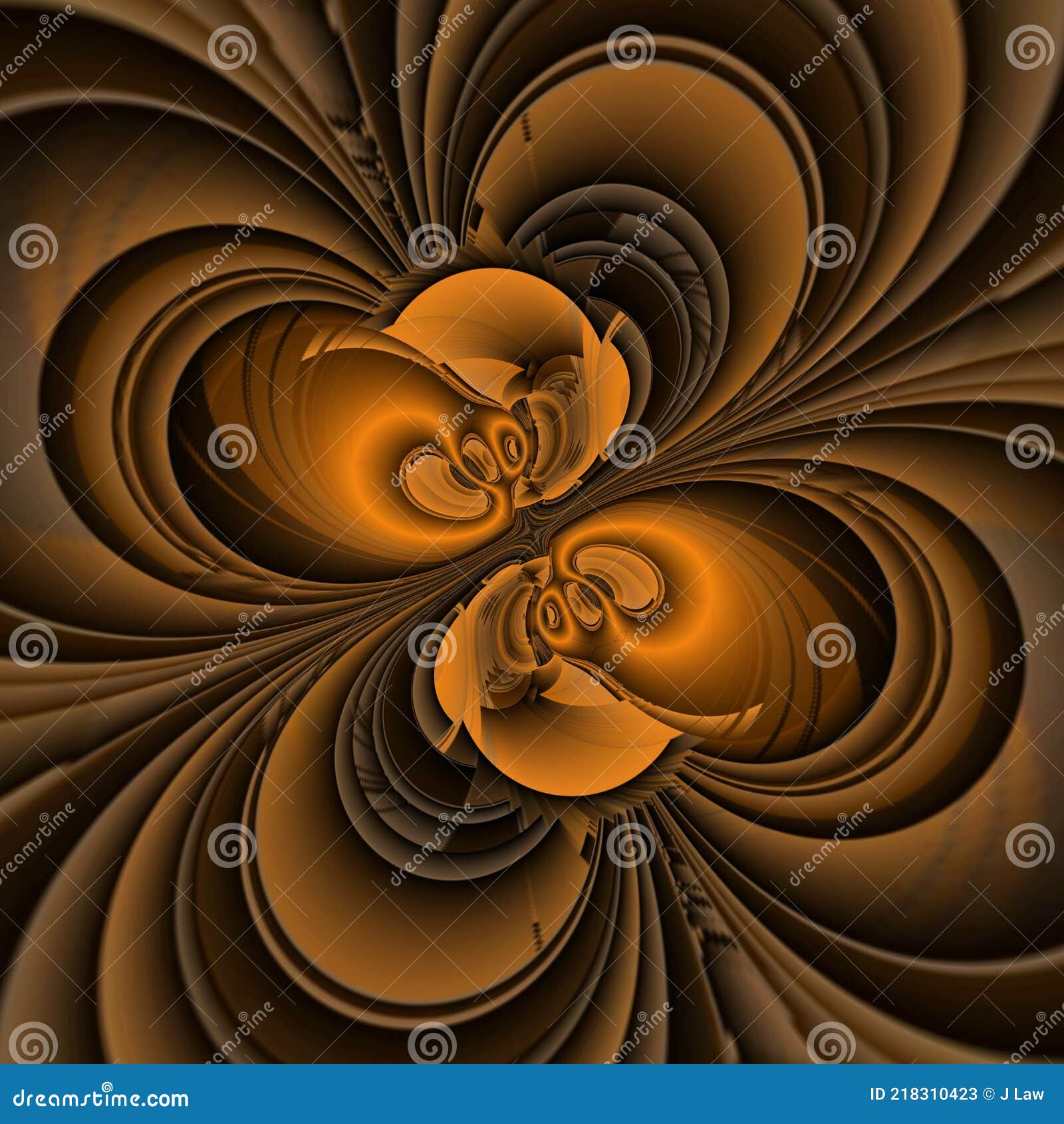 Symmetric Cyclone Style Design From Bright Multi-coloured Contours ...