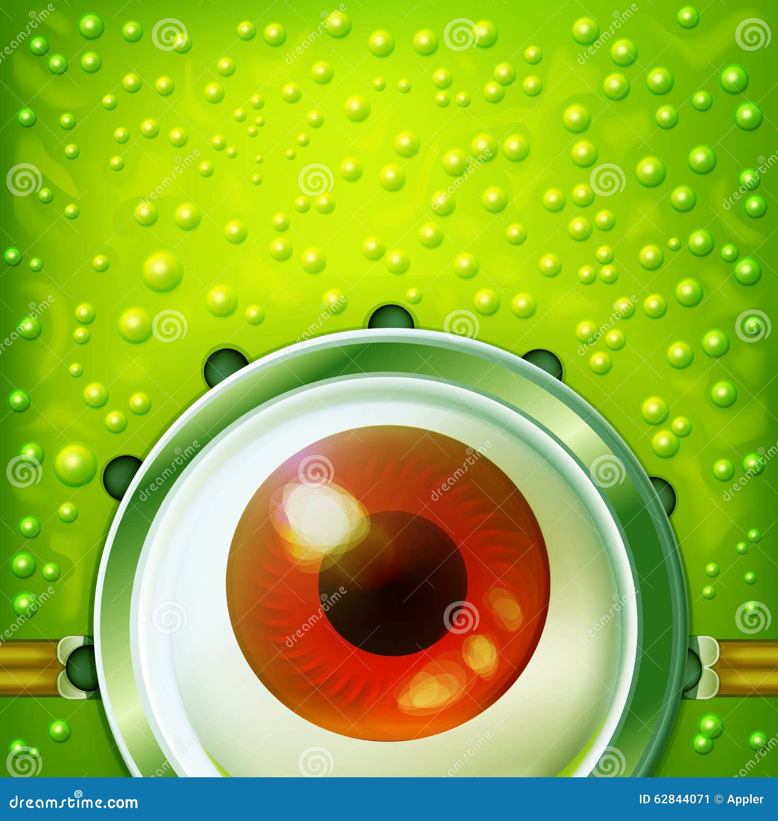 One Abstract Alien Eye with Glasses Stock Vector - Illustration of ...