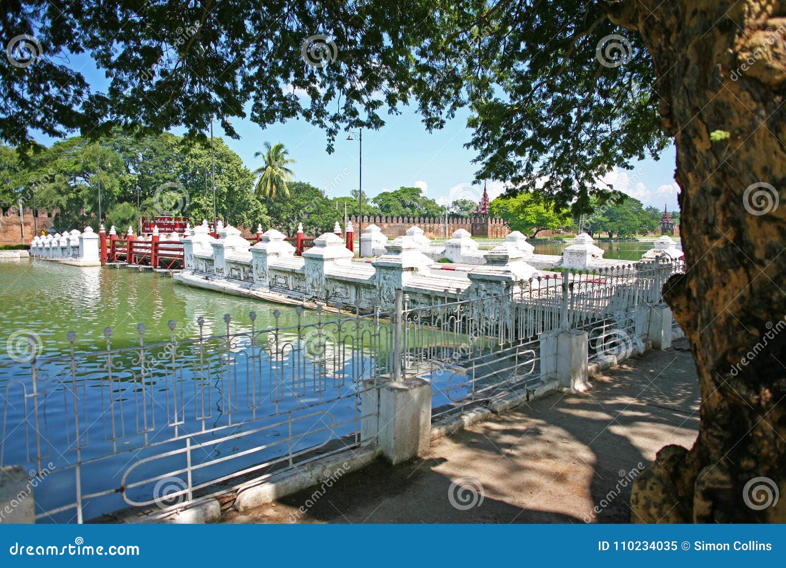 One of the only Access Points Across the Moat of the Mandalay Palace ...