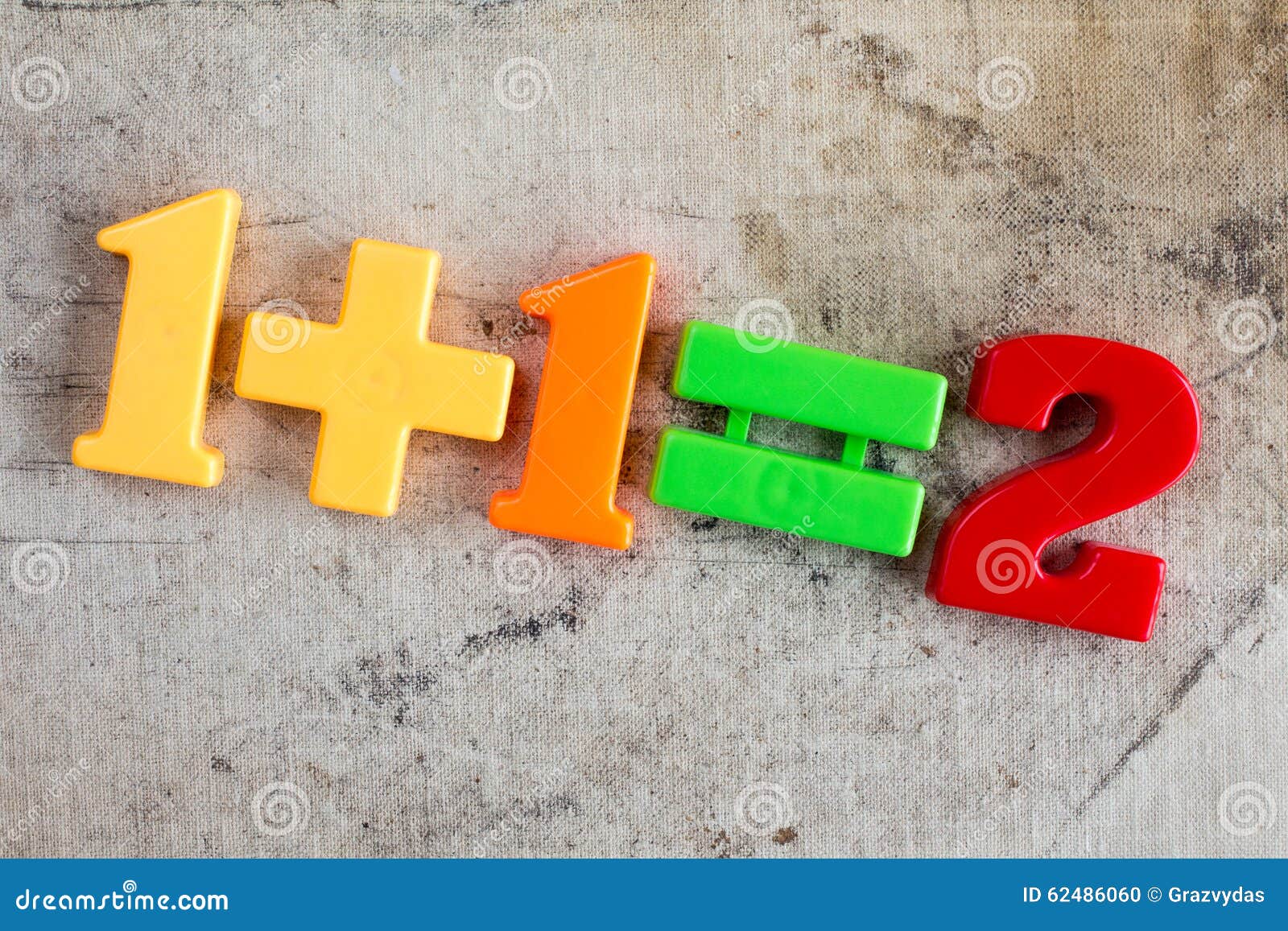 One add one stock photo. Image of smart, primary, numbers - 62486060