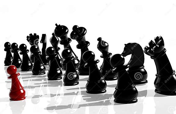 One against all stock illustration. Illustration of chief - 27162094