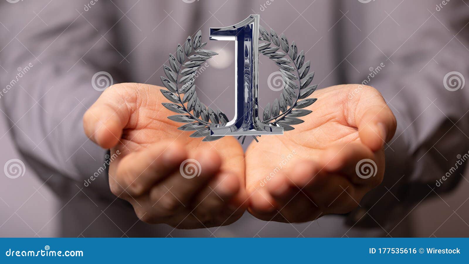 A One Anniversary 3d 1 Years or Award. Event Party Stock Photo - Image ...