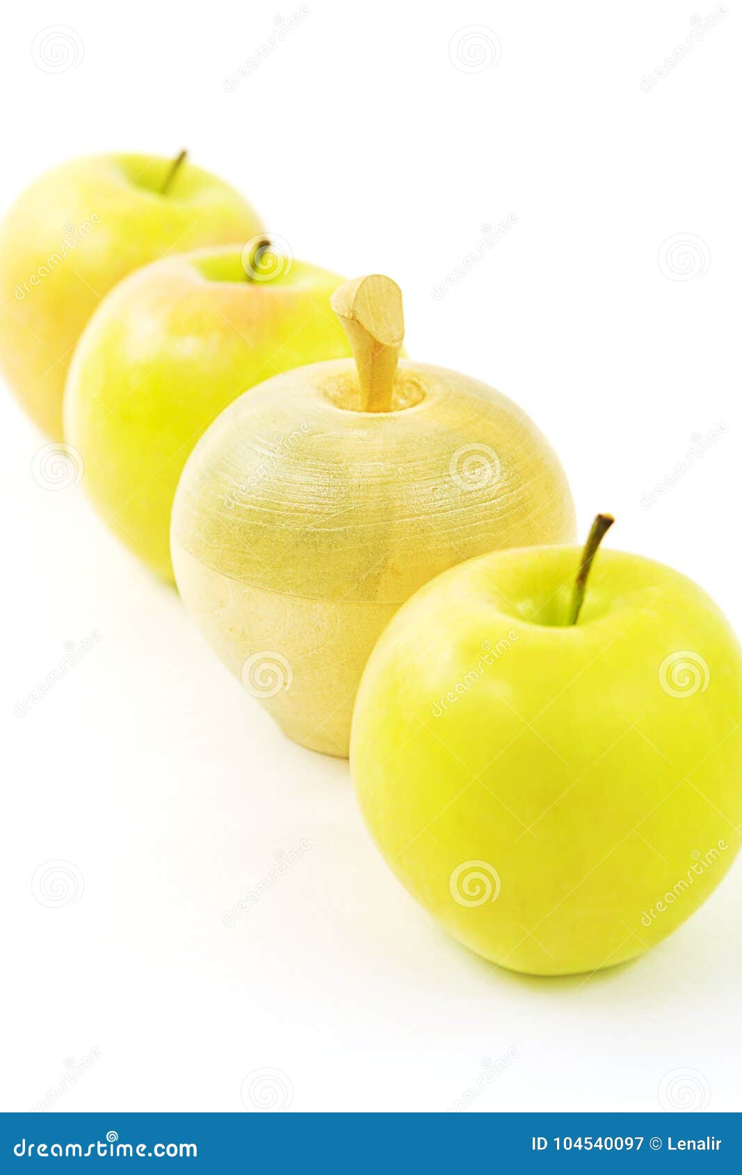 One apple is special stock image. Image of green, dissimilar - 104540097