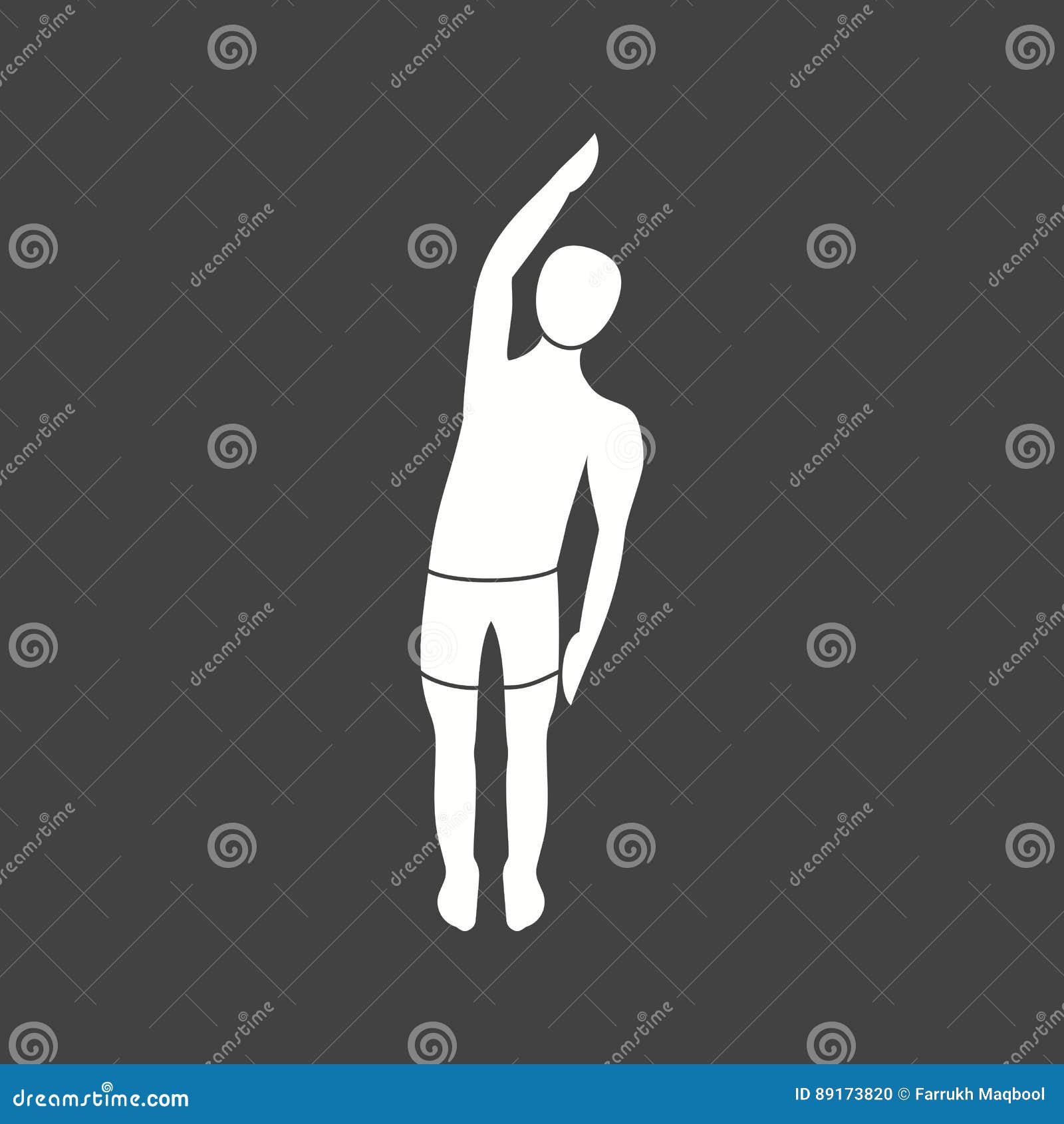 One Arm Bend Left stock vector. Illustration of bend - 89173820