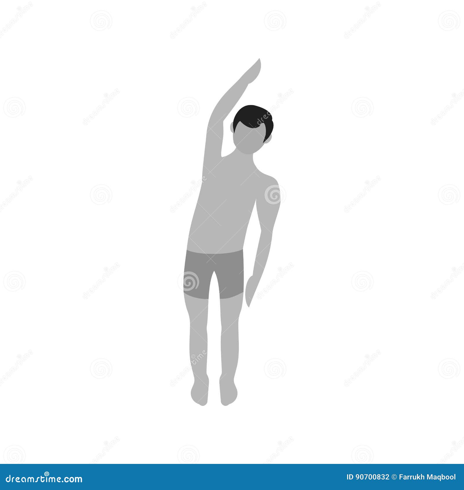 One Arm Bend Left stock vector. Illustration of bend - 90700832