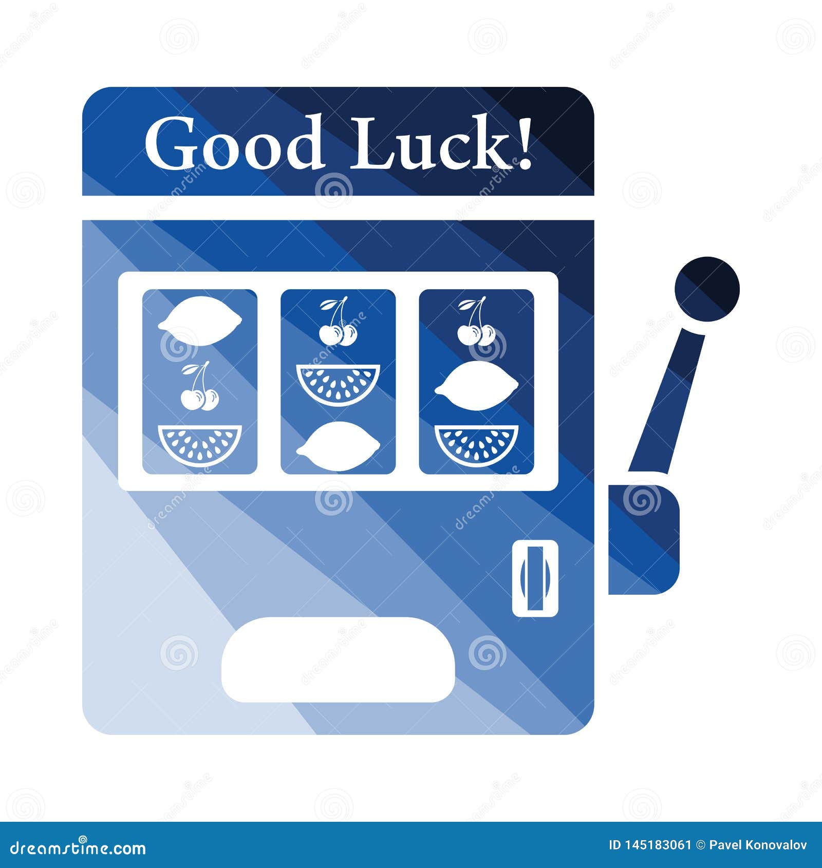 One Armed Bandit Cartoon Vector Illustration | CartoonDealer.com #25875262