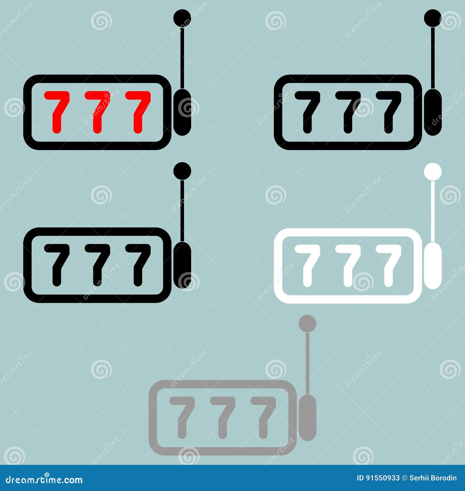 One Armed Bandit it is Icon. Stock Vector - Illustration of panel ...