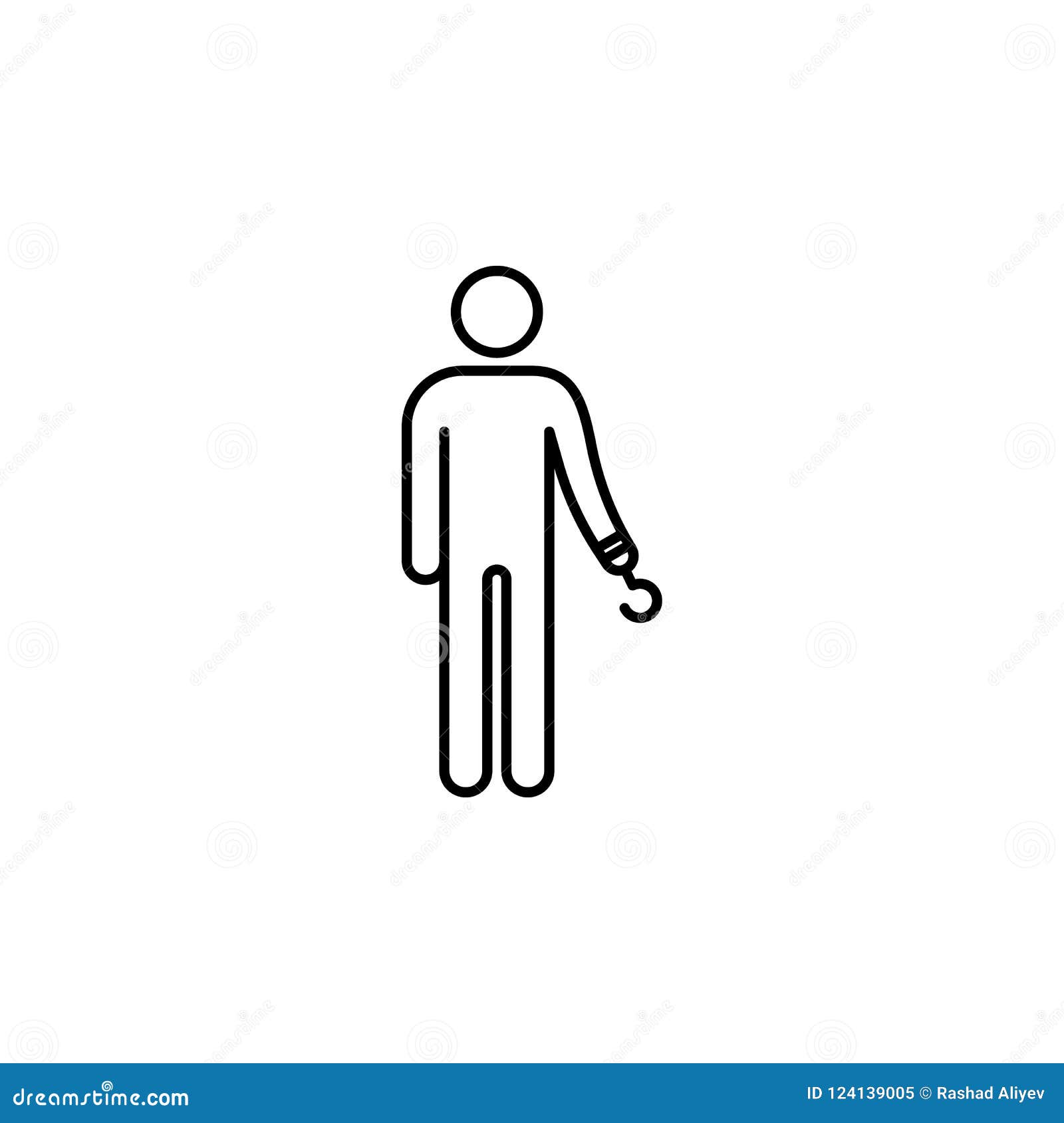 One Armed Man Icon. Element of Disabled Icon for Mobile Concept and Web ...