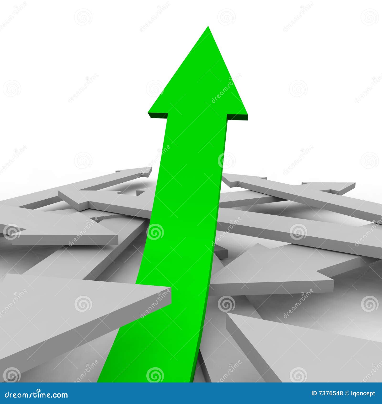 One Arrow Rises from the Rest - 1 Stock Illustration - Illustration of ...