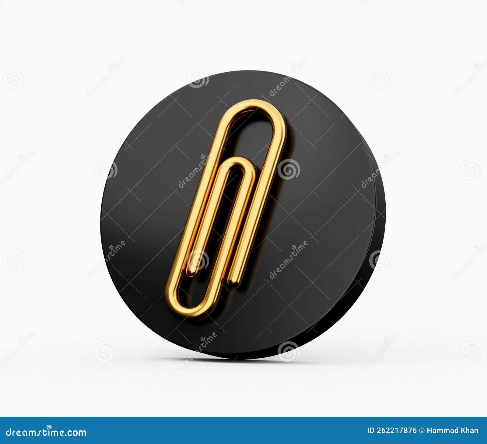One Attachment Icon. Paperclip Isolated on White Background. Tool for ...