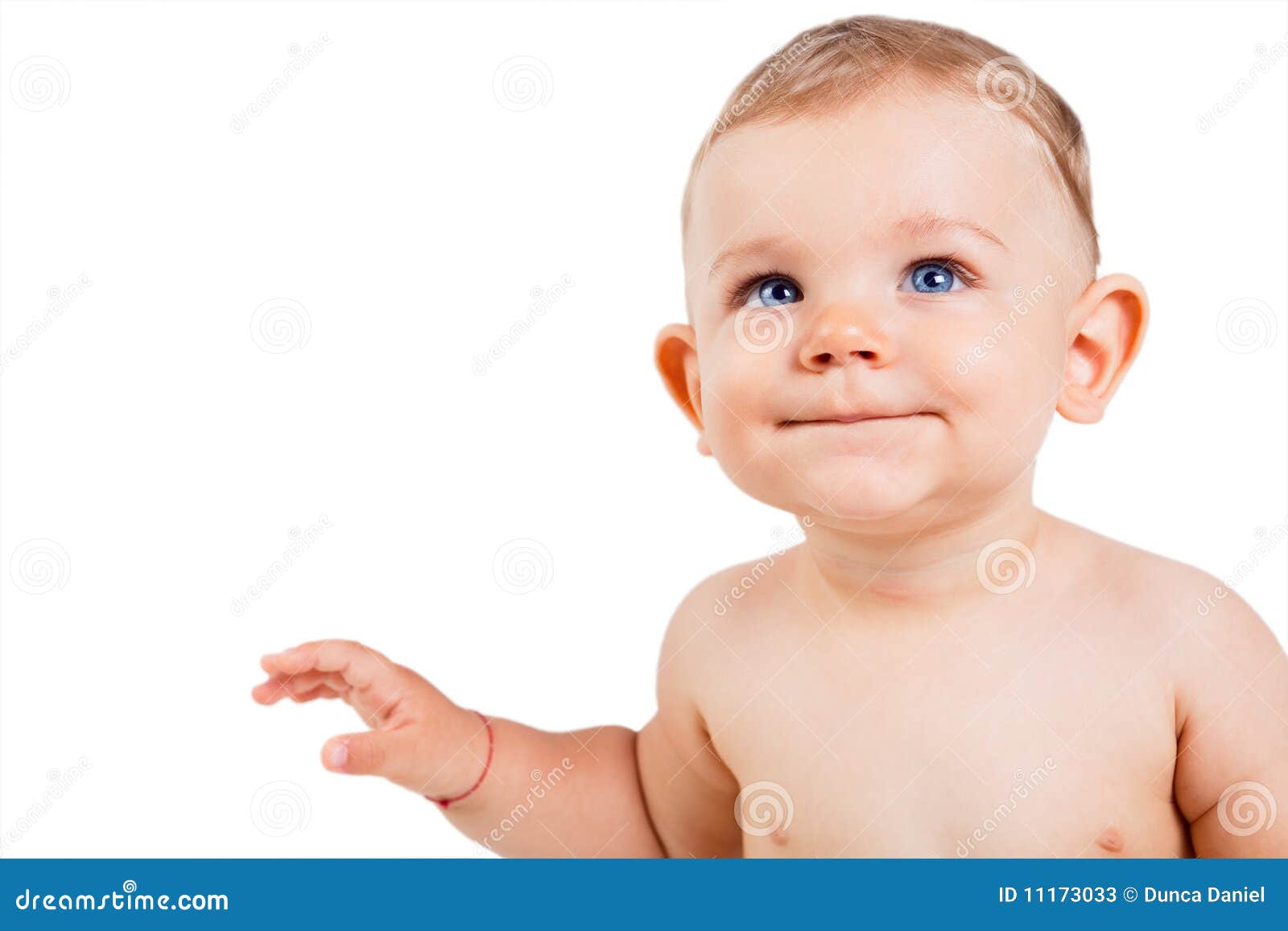 One Baby Boy Child Isolated on White Stock Image - Image of hand, funny ...