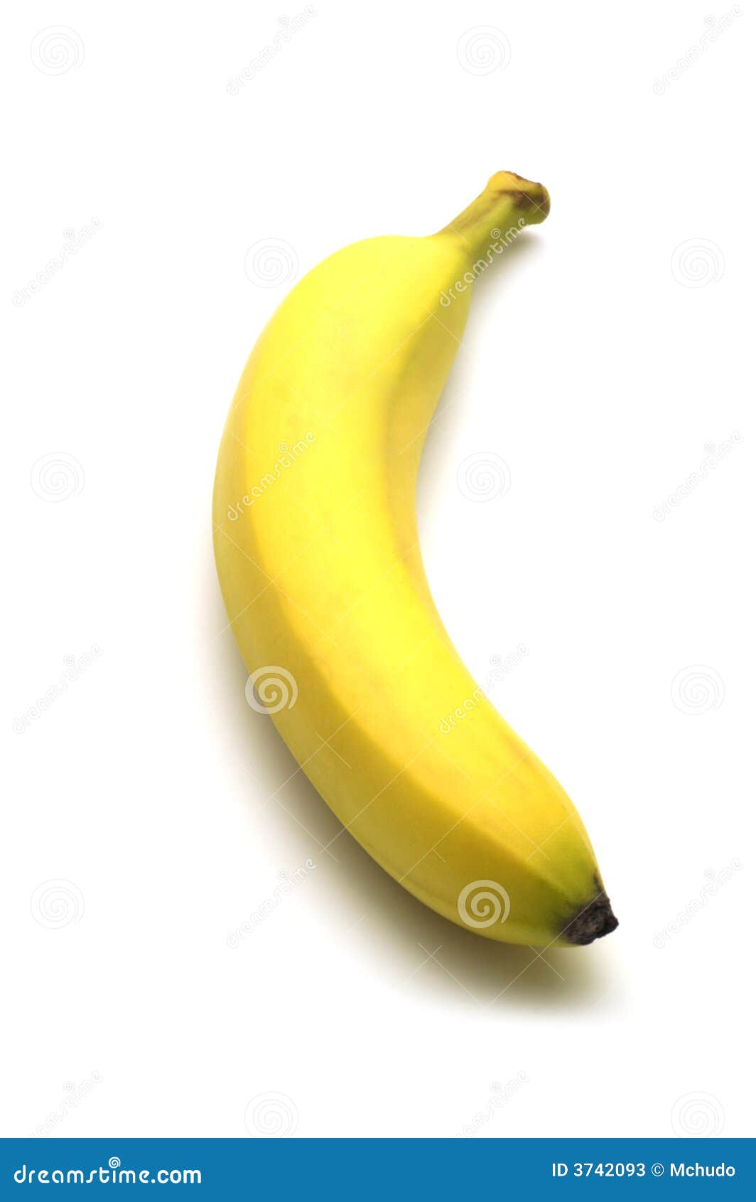 One banana stock image. Image of banana, tropic, yellow - 3742093