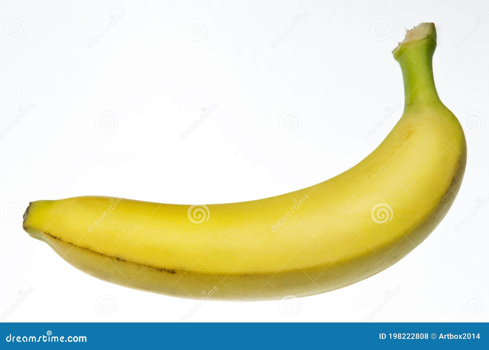 One Banana Isolated on White Background Stock Photo - Image of fresh ...