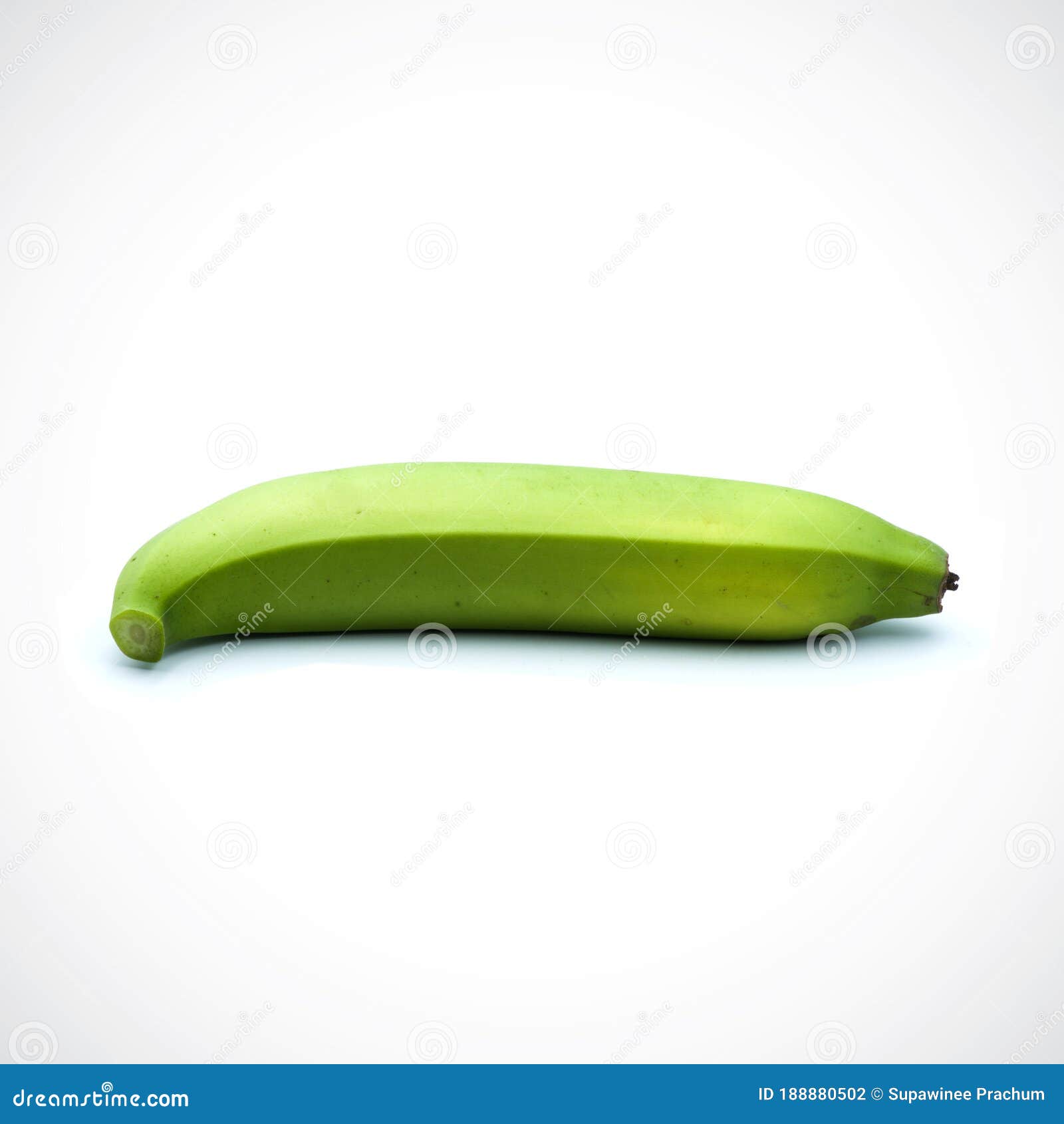 One Banana almost Ripe on the White Background Stock Photo - Image of ...