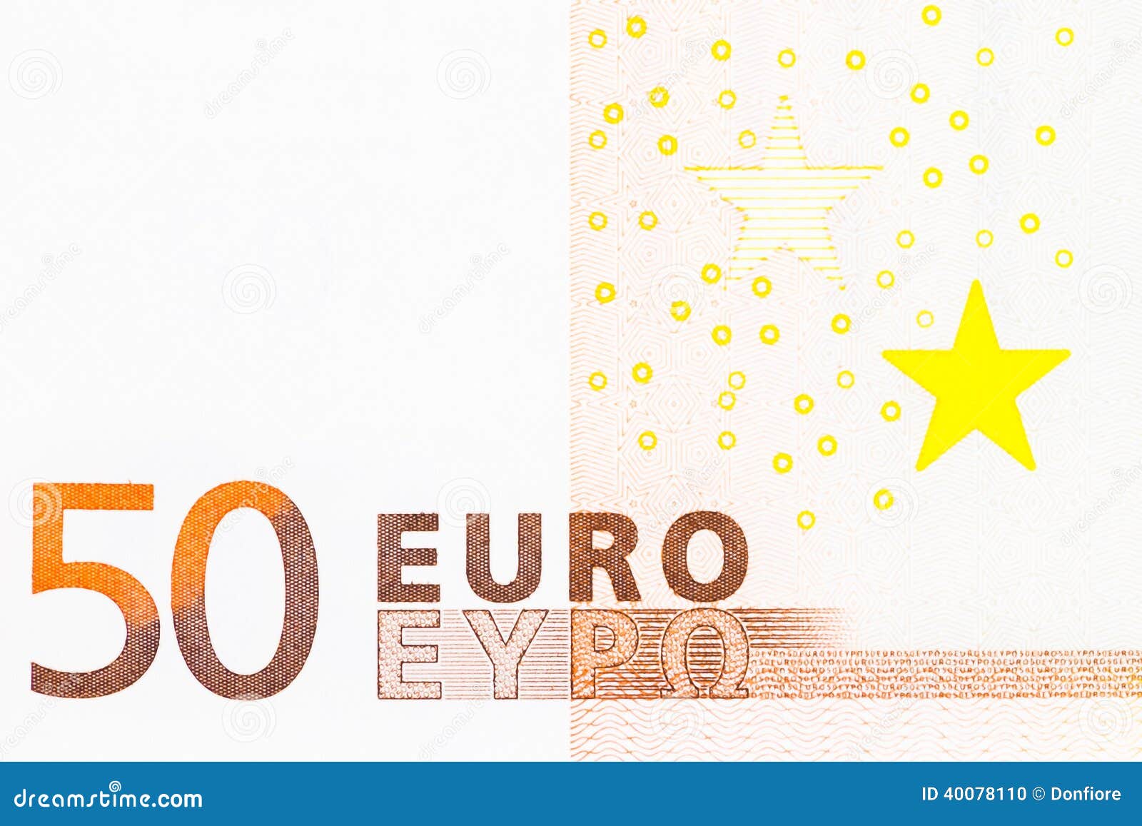 One banknote 50 euro stock photo. Image of growth, income - 40078110