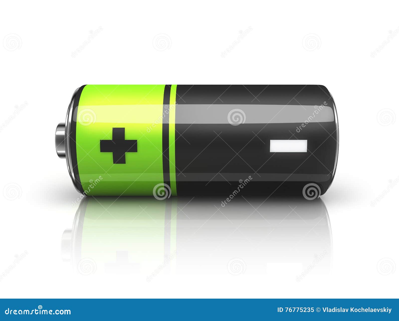 One battery stock illustration. Illustration of icon - 76775235
