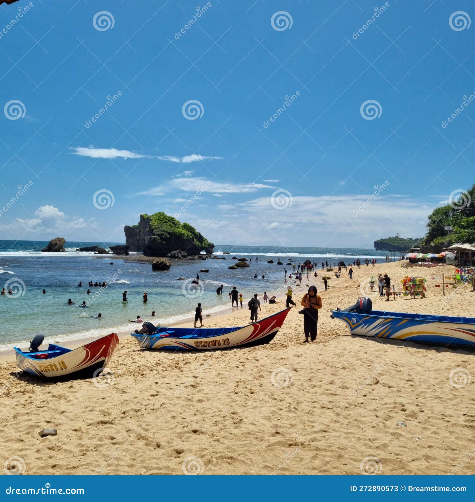 One of the Beaches in Indonesia Editorial Stock Photo - Image of ...