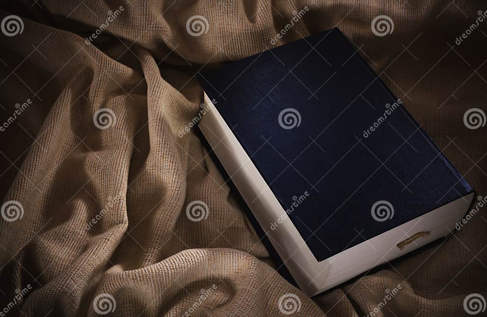 One Big Book stock image. Image of library, dark, simple - 125866313