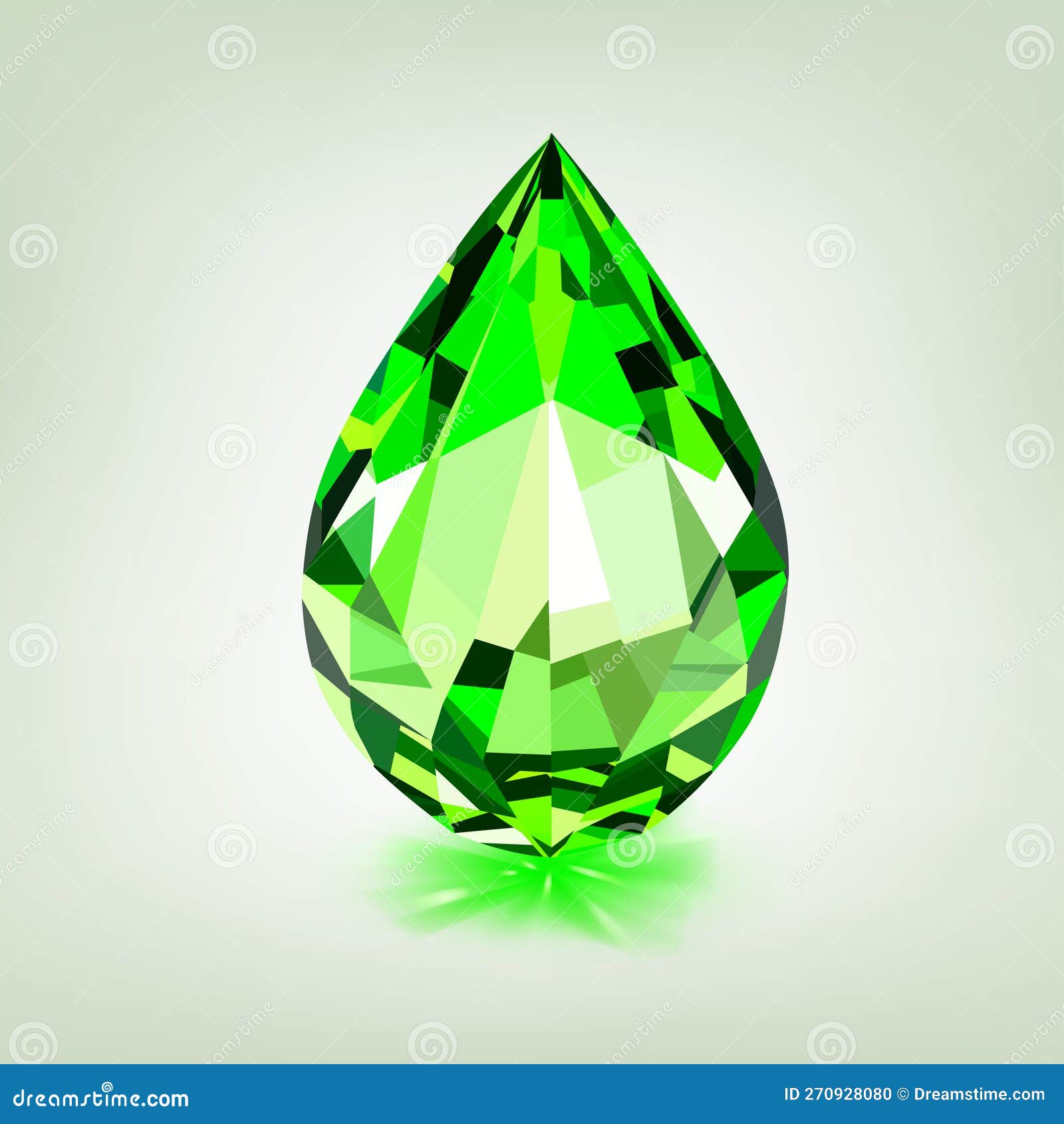 One big crystal drop stock vector. Illustration of crystalline - 270928080