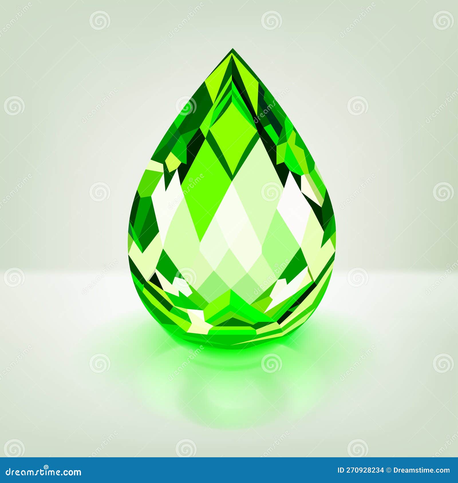 One big crystal drop stock vector. Illustration of stone - 270928234