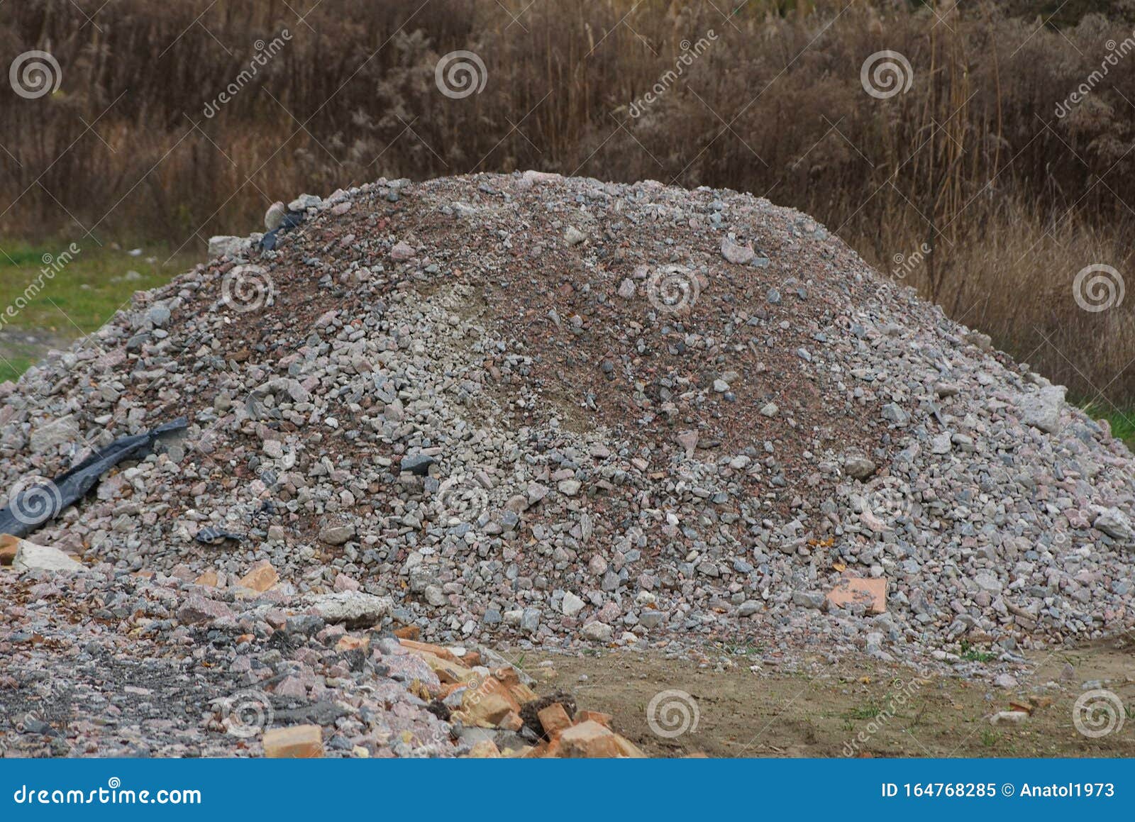 Gray Rubble Top View, Stone Texture Royalty-Free Stock Photography ...