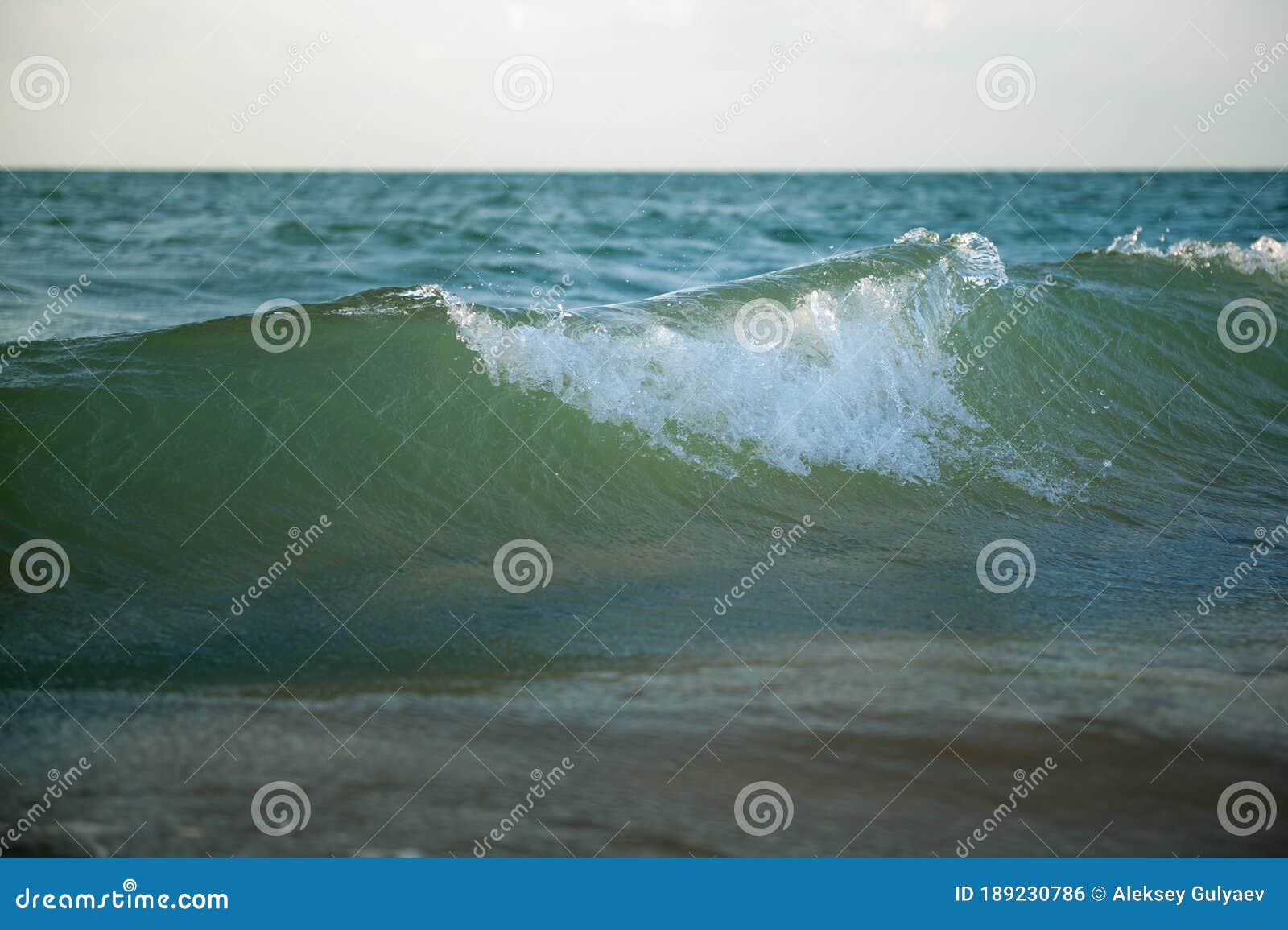One Big Wave at Sea. Summer and Sunshine Stock Photo - Image of bubbles ...