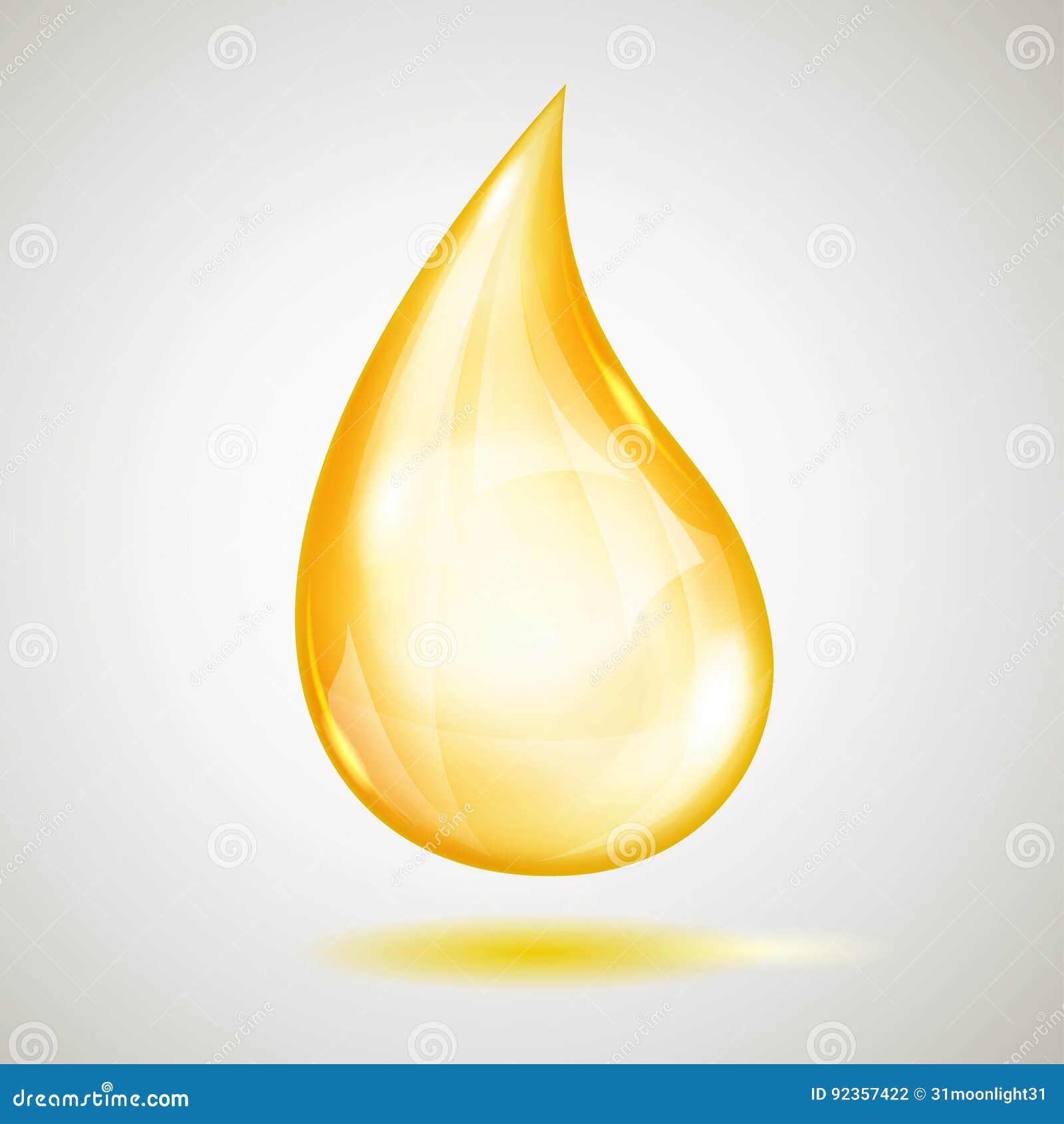 One big yellow drop stock vector. Illustration of dripping - 92357422