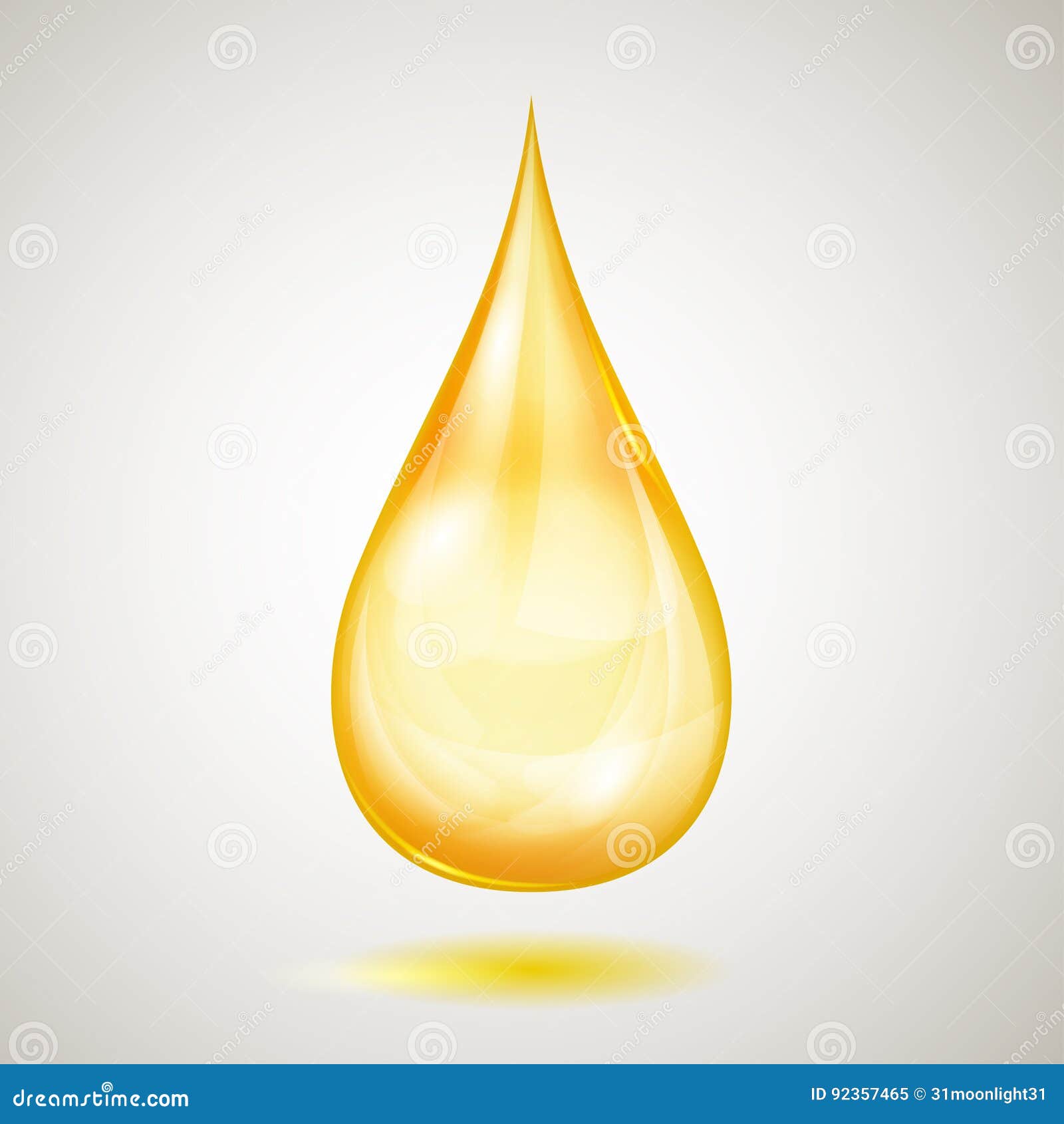 Yellow Oil Drop Concept. Liquid Gold Droplet Flying Down. Honey Drib ...