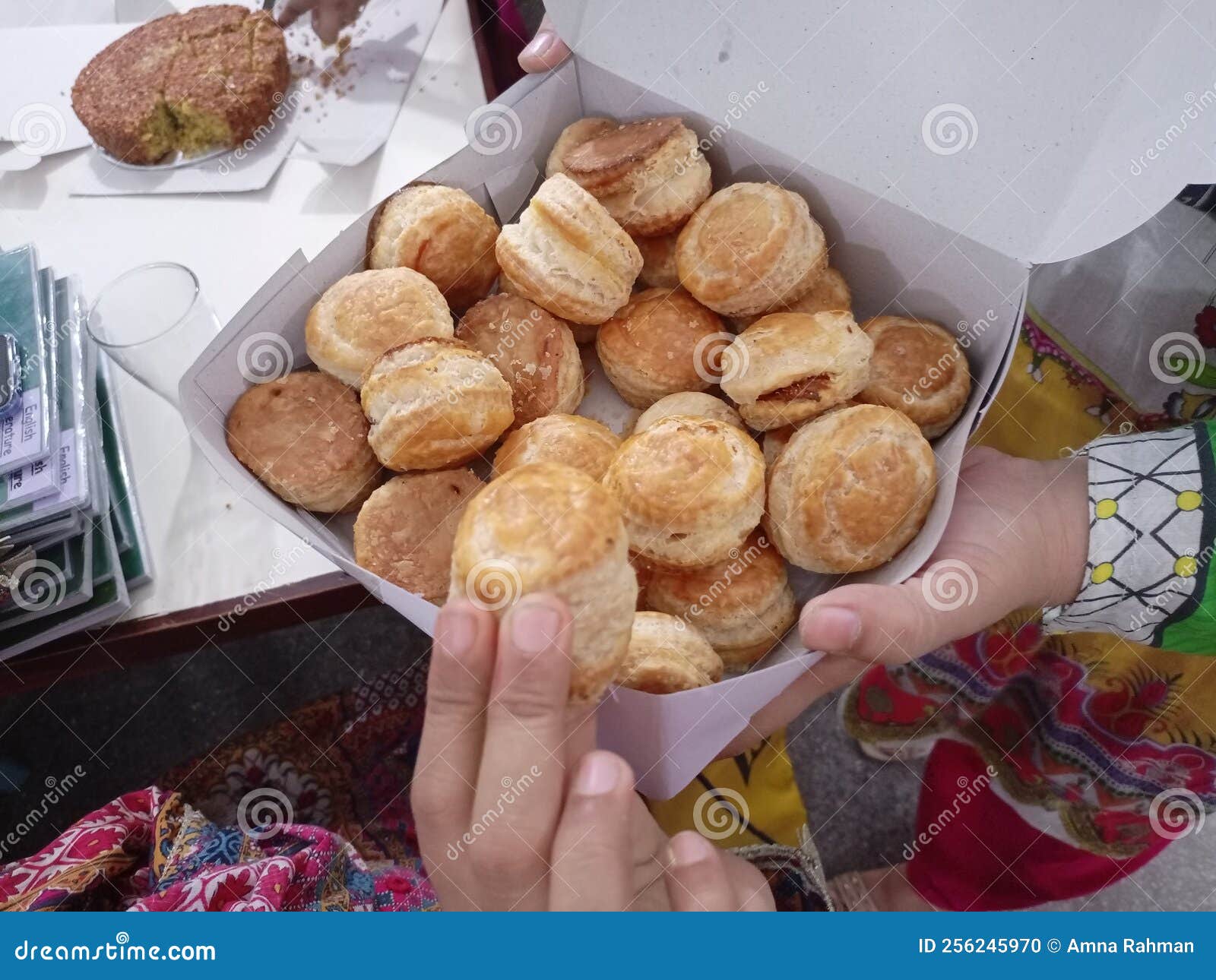 One Bite Patties from Bakery Stock Photo - Image of bite, cake: 256245970