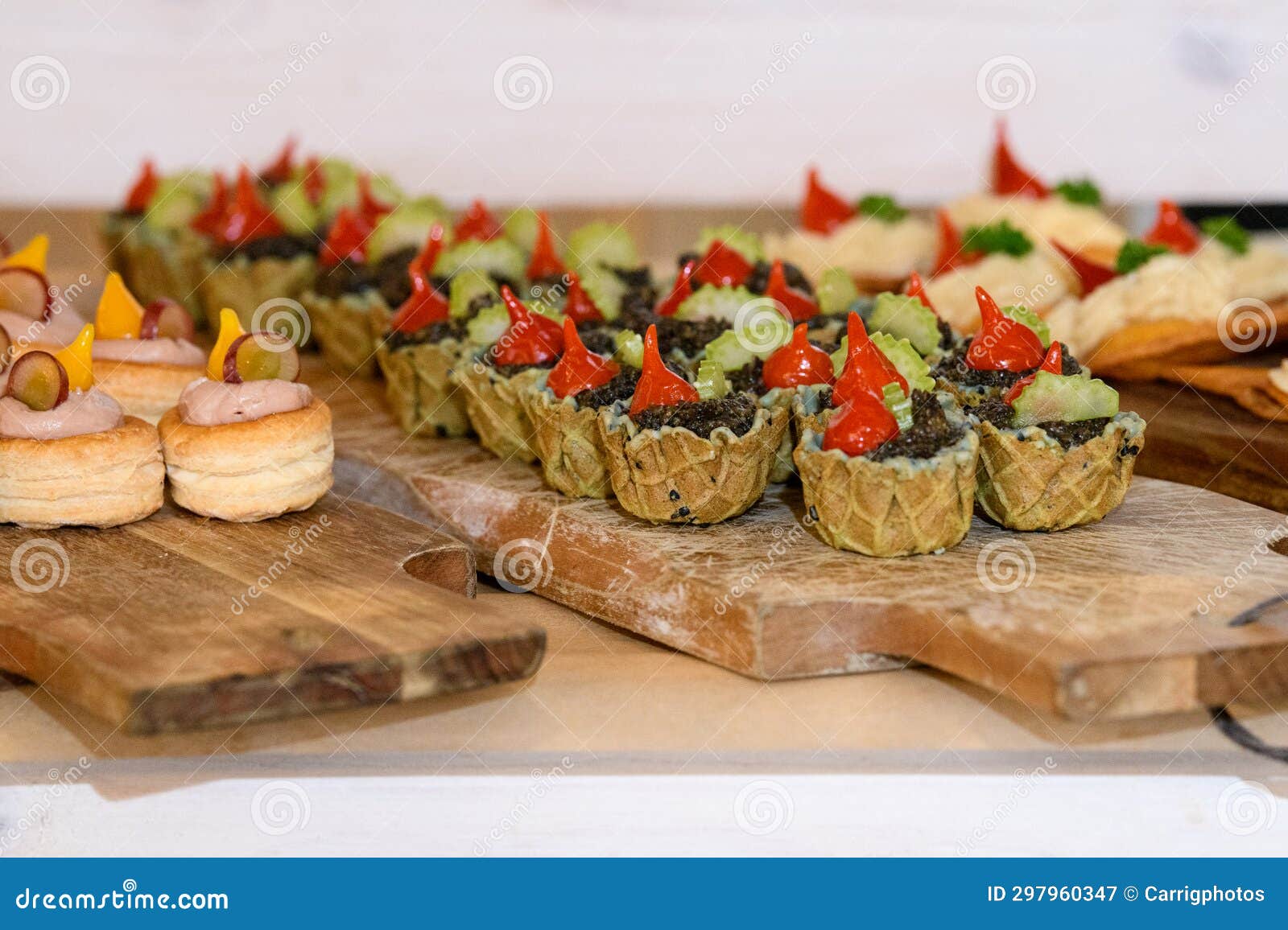 One-bite Appetizers for All Types of Guests Stock Image - Image of ...