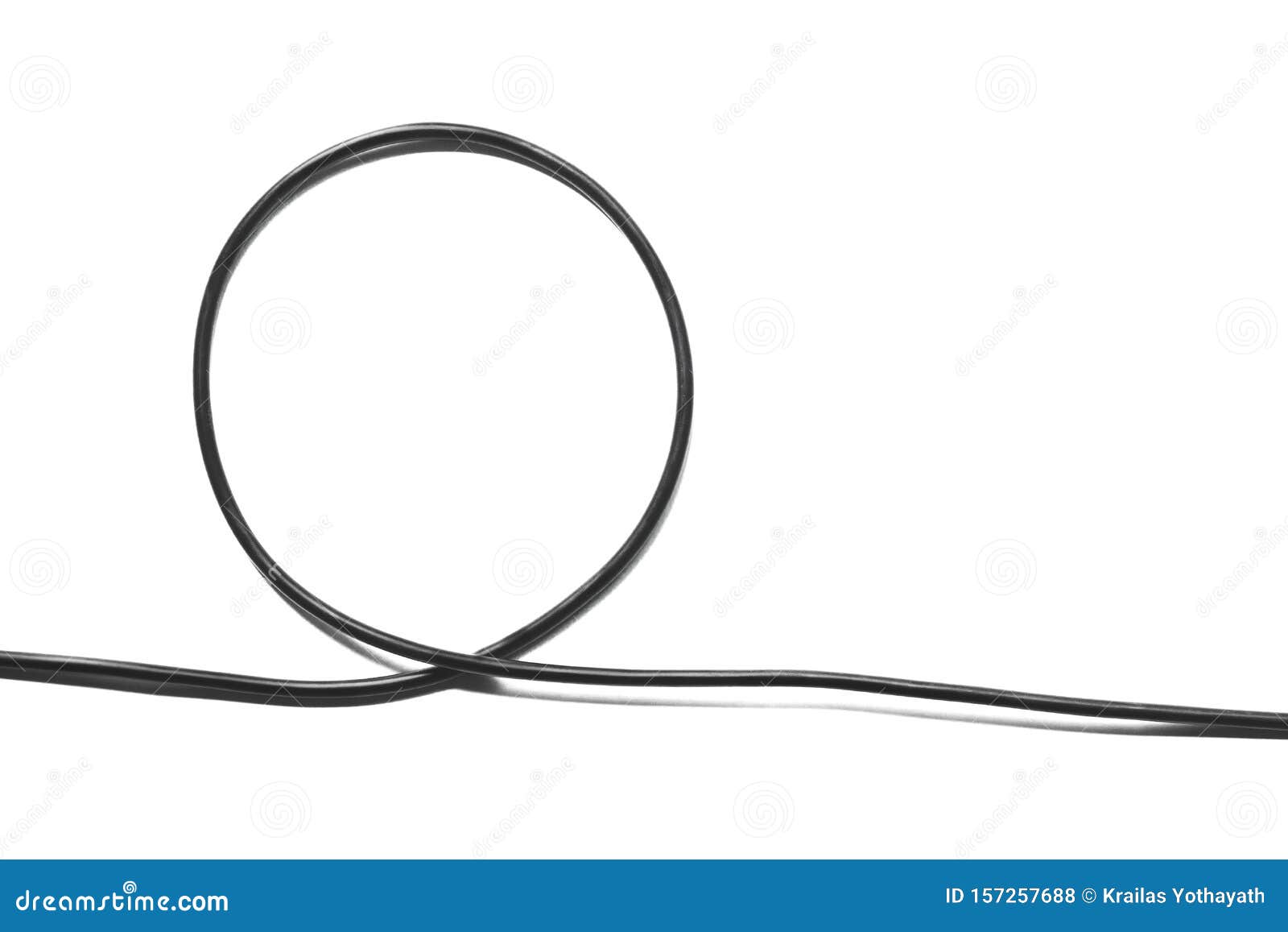 Black Coils Isolated on a White Background Stock Photo - Image of ...