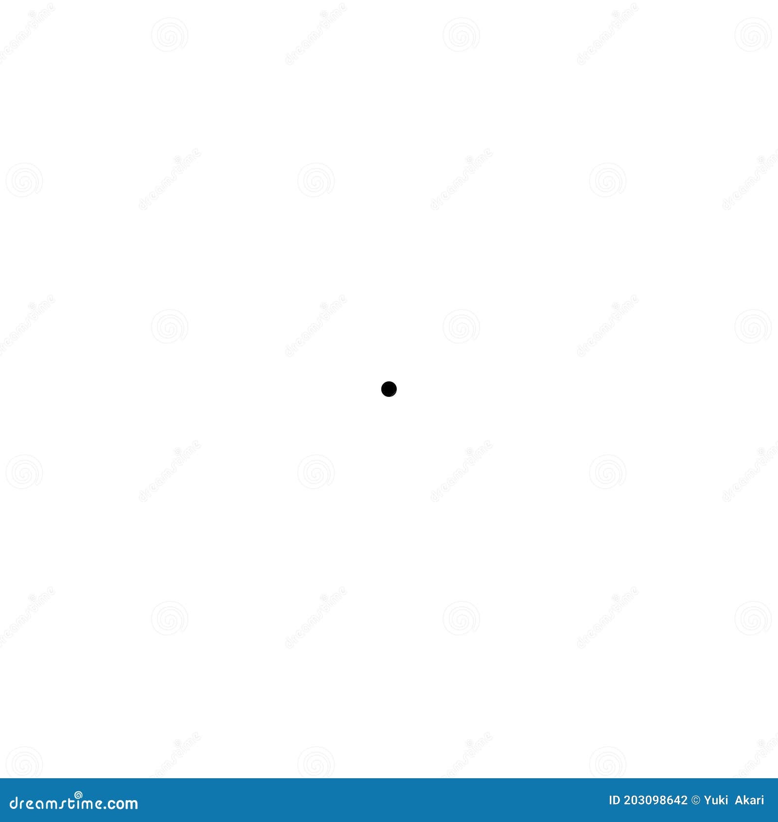 One Black Dot on a White Background Stock Vector - Illustration of black, abstract: 203098642