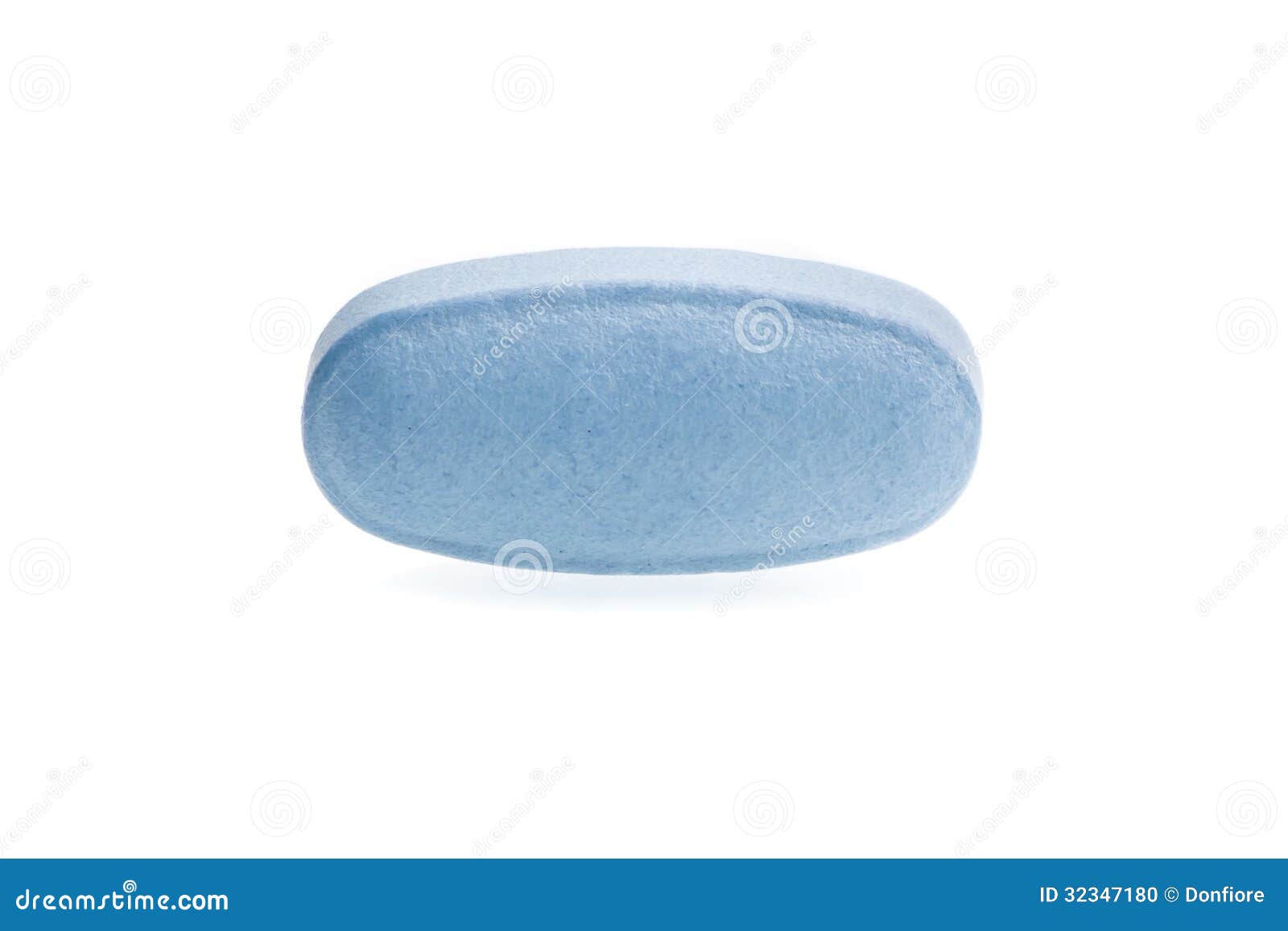One Blue Medical Pill Isolated Stock Photo - Image of doctor, label ...