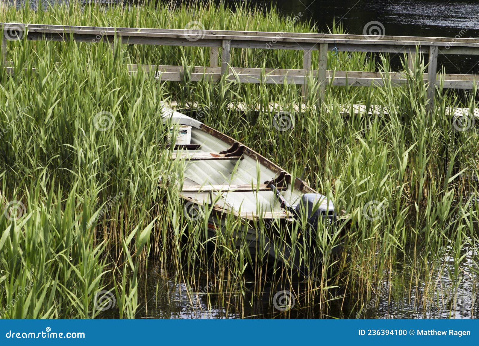One Boat at Lakeshore stock photo. Image of rowboat - 236394100