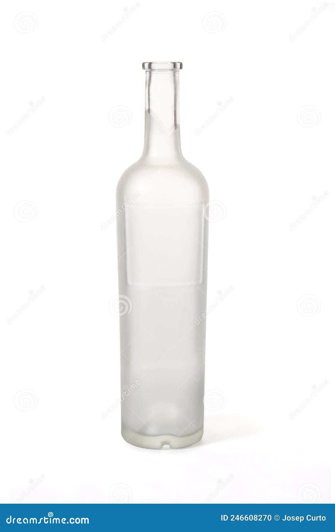 One Bottles on White Background Stock Photo - Image of object, gradient ...