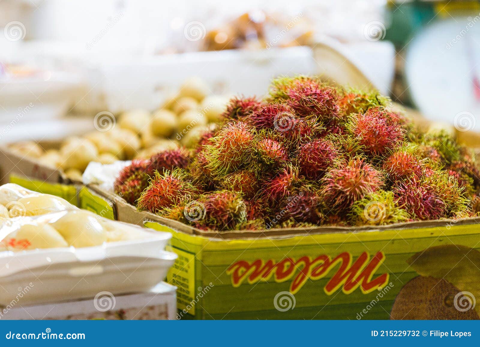 A box full of lychees editorial photography. Image of colored - 215229732