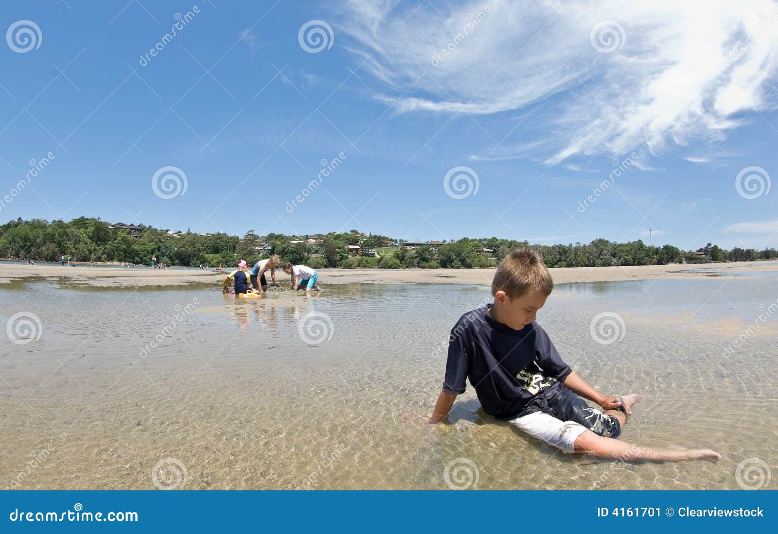 One Boy Child Left Out @ Beach Stock Image - Image of exclude, ocean ...
